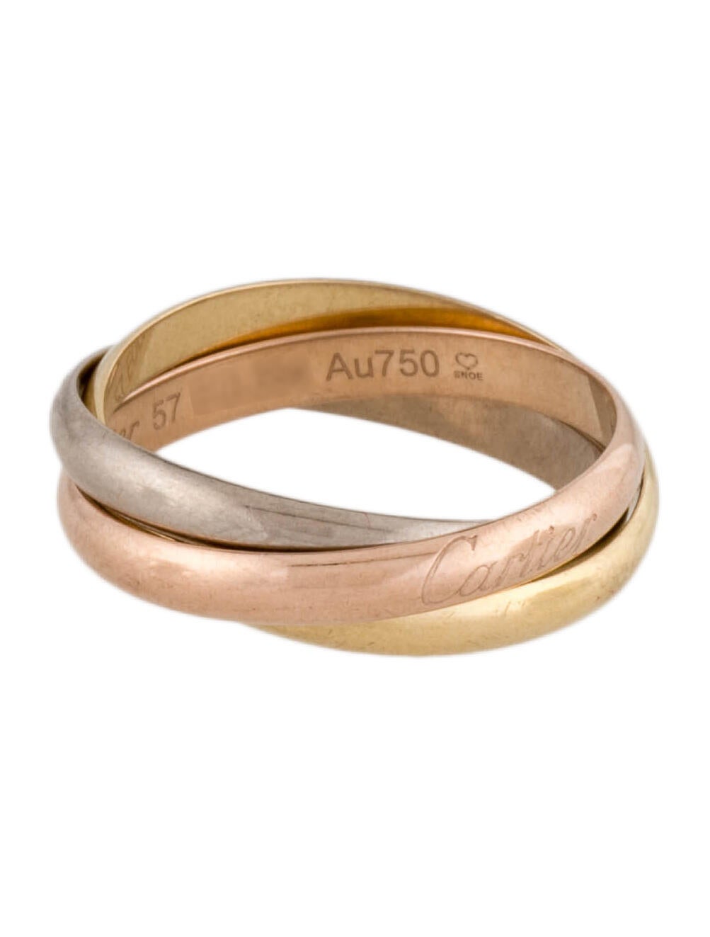 Cartier Trinity Ring Small Model - 18K Yellow Gold Rolling Ring, Rings ...