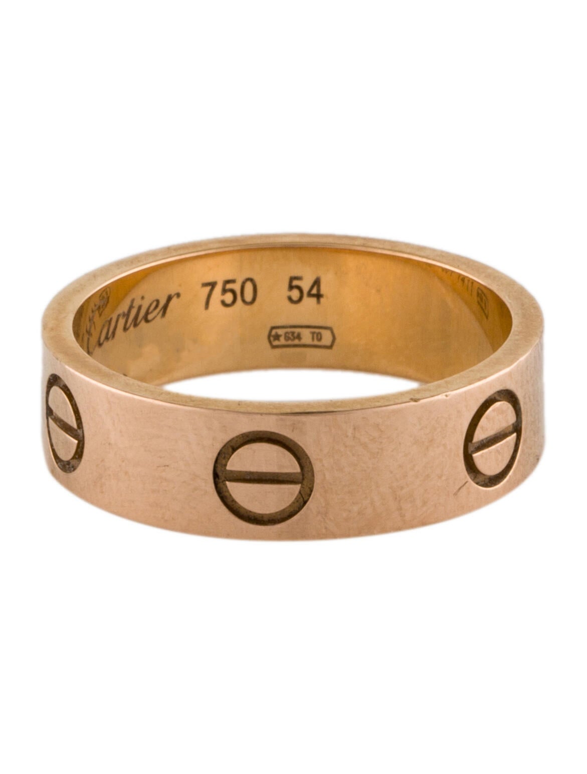 Cartier Classic Les Must de Cartier Ring - 18K Yellow Gold Rolling Ring ...