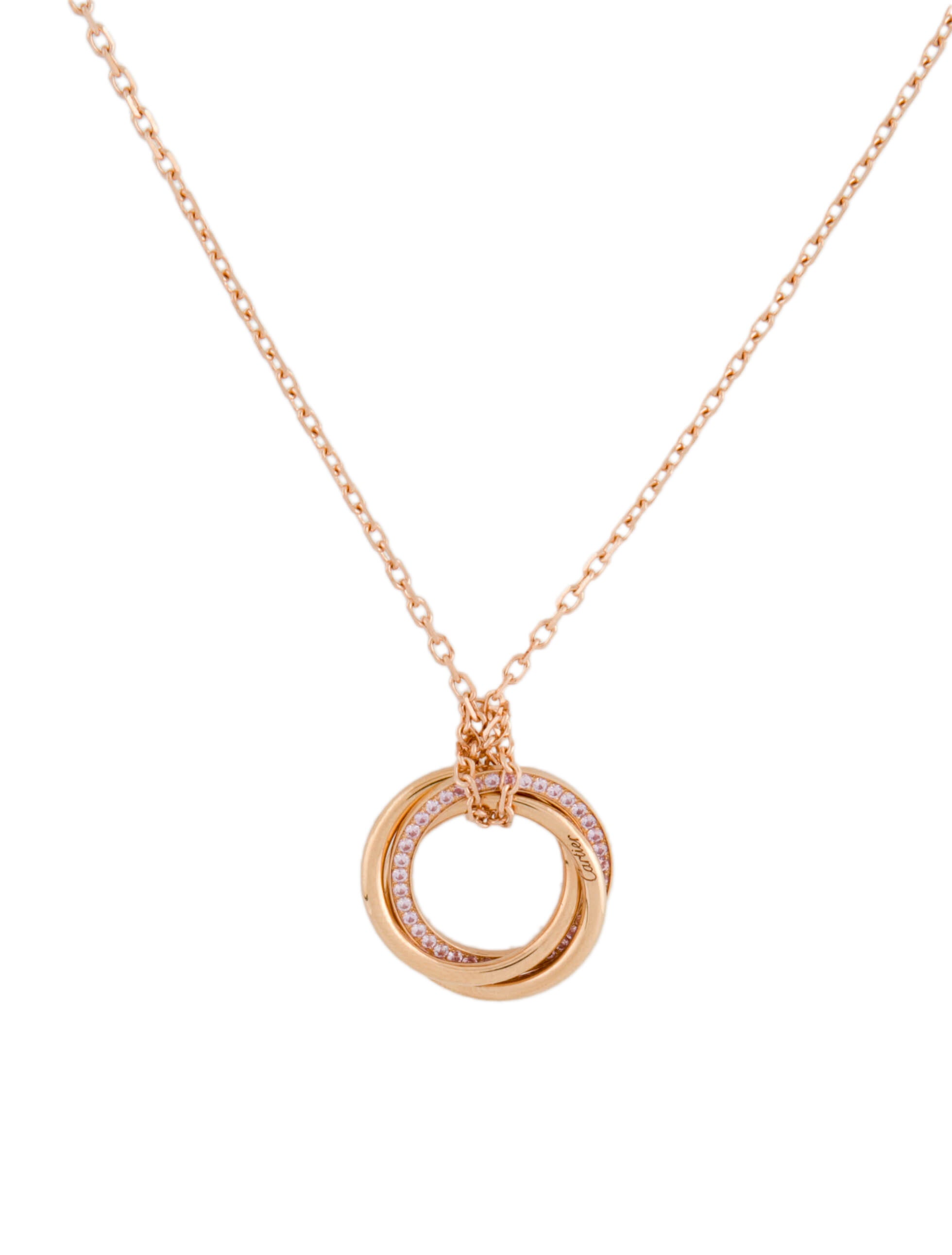 Cartier Trinity Necklace - 18K Yellow Gold Pendant Necklace, Necklaces ...