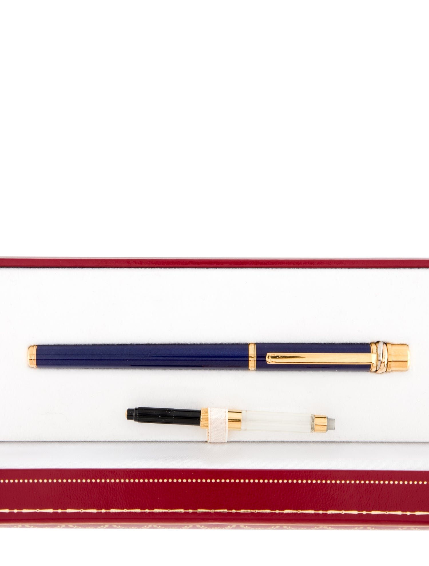 Cartier Trinity Fountain Pen - Blue Books, Stationery & Pens, Decor ...