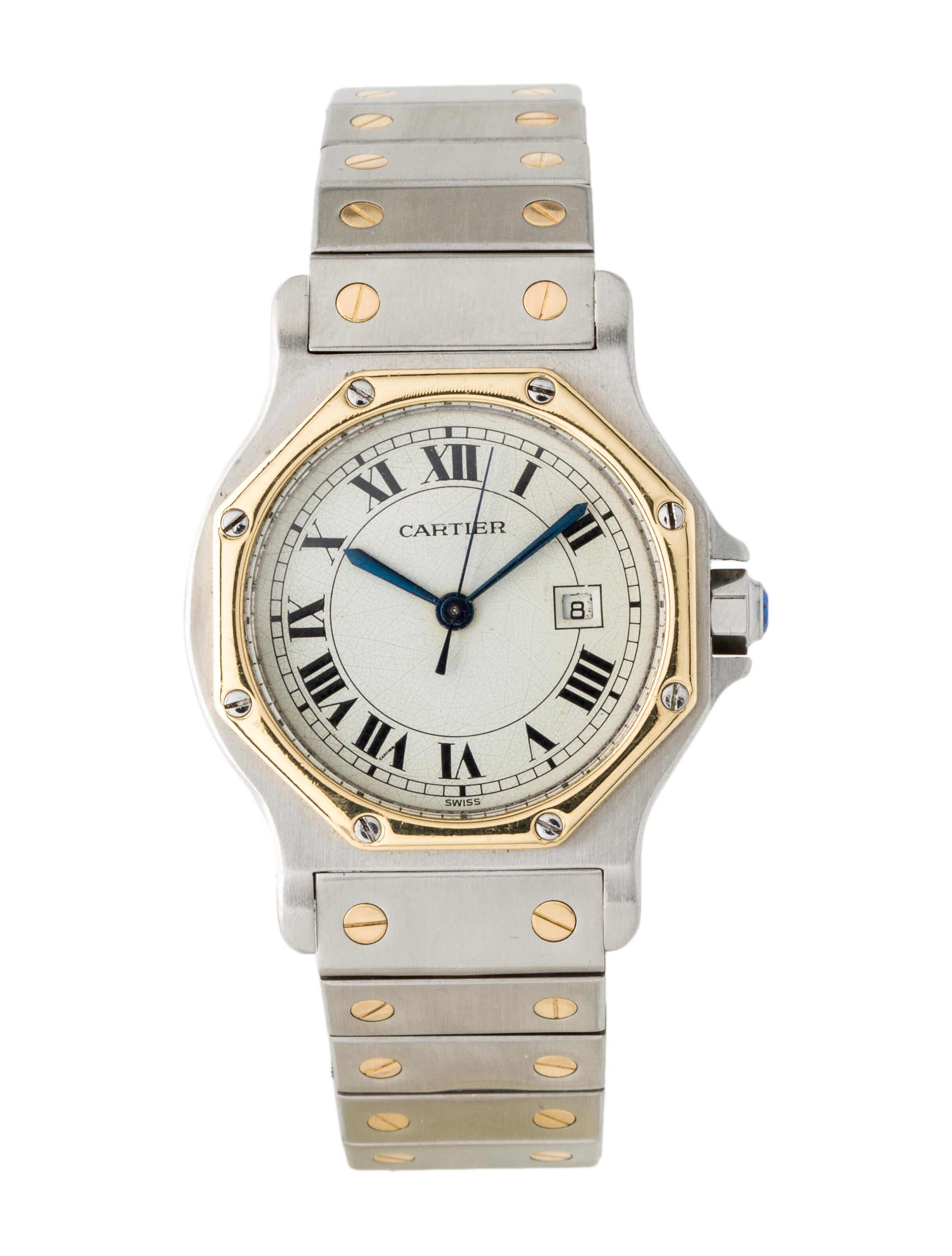 Cartier Santos Octagon Watch - 0907 | The RealReal