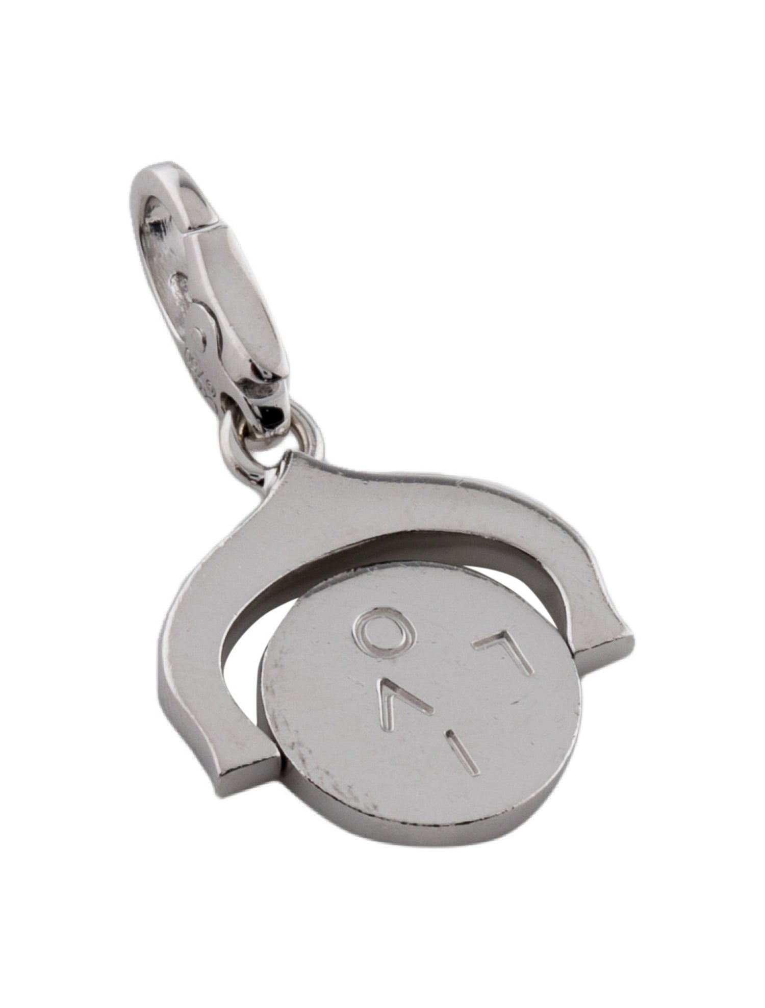 Cartier 'I Love You' Circle Spinner Charm Pendant - 18K White Gold ...