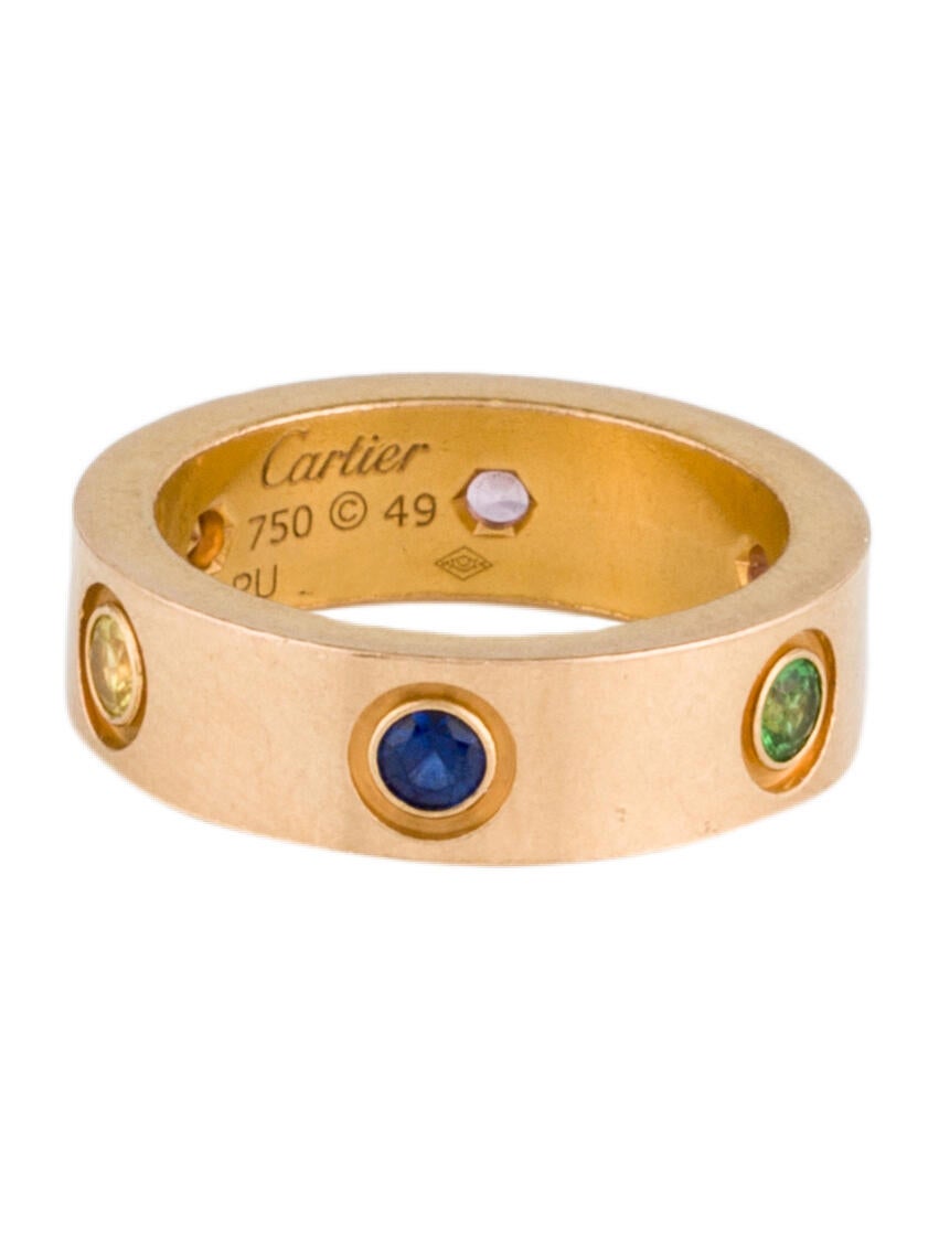 Cartier Diamond Rolling Ring - Gold, 18K Yellow Gold Rolling Ring ...