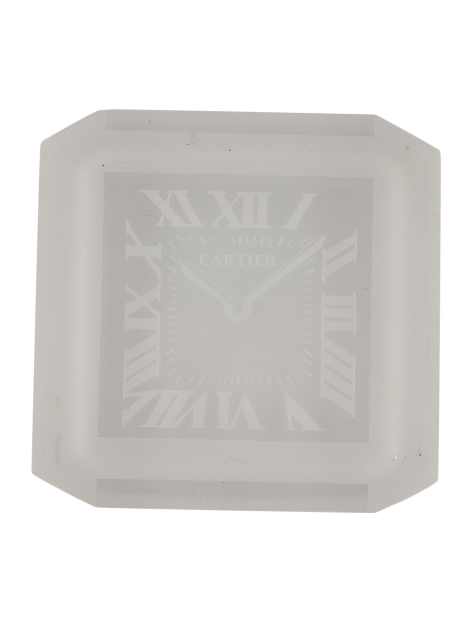 Cartier Semi-Frosted Crystal Paperweight - Clear Decorative Accents ...