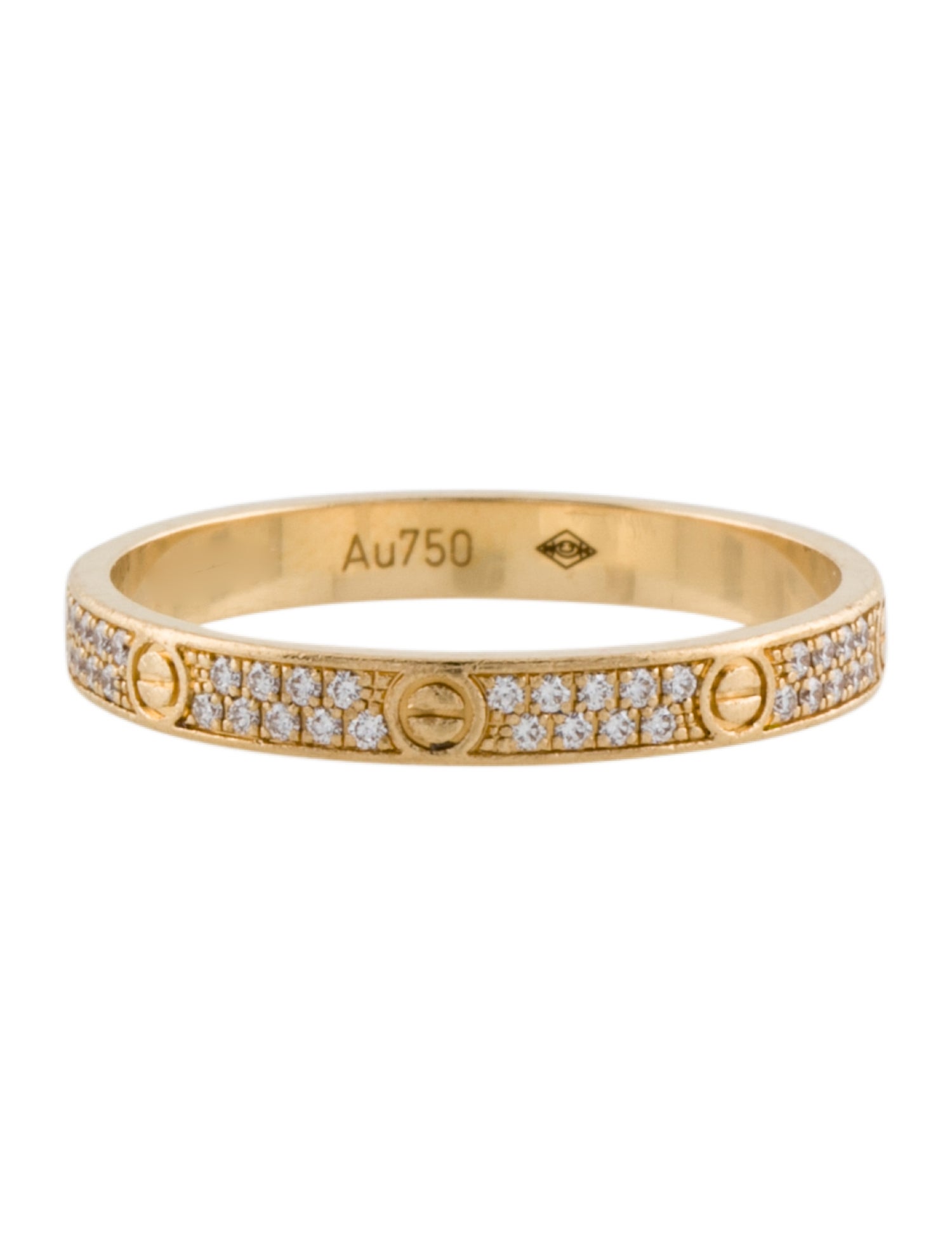Cartier Classic Les Must de Cartier Ring - 18K Yellow Gold Rolling Ring ...