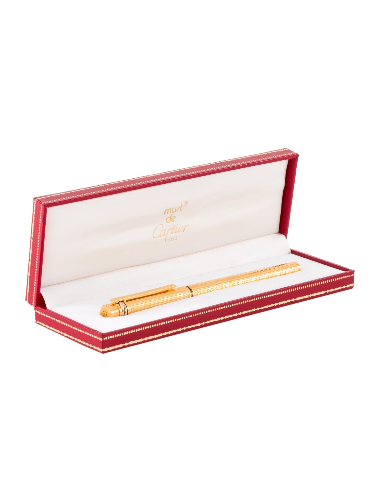 Cartier Must de Cartier Trinity Fountain Pen - Gold Books, Stationery ...