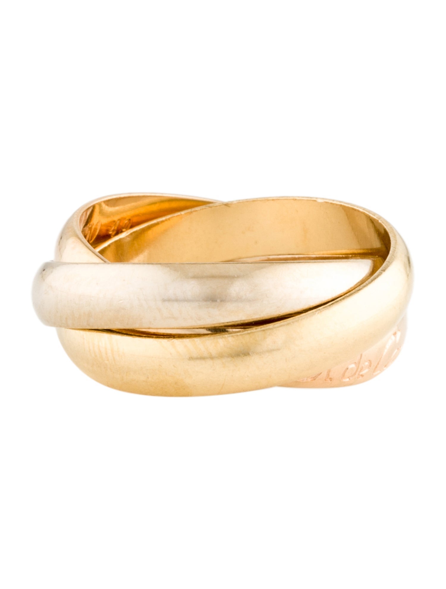 Cartier Vintage Small Trinity de Cartier Ring - 18K Yellow Gold Band ...