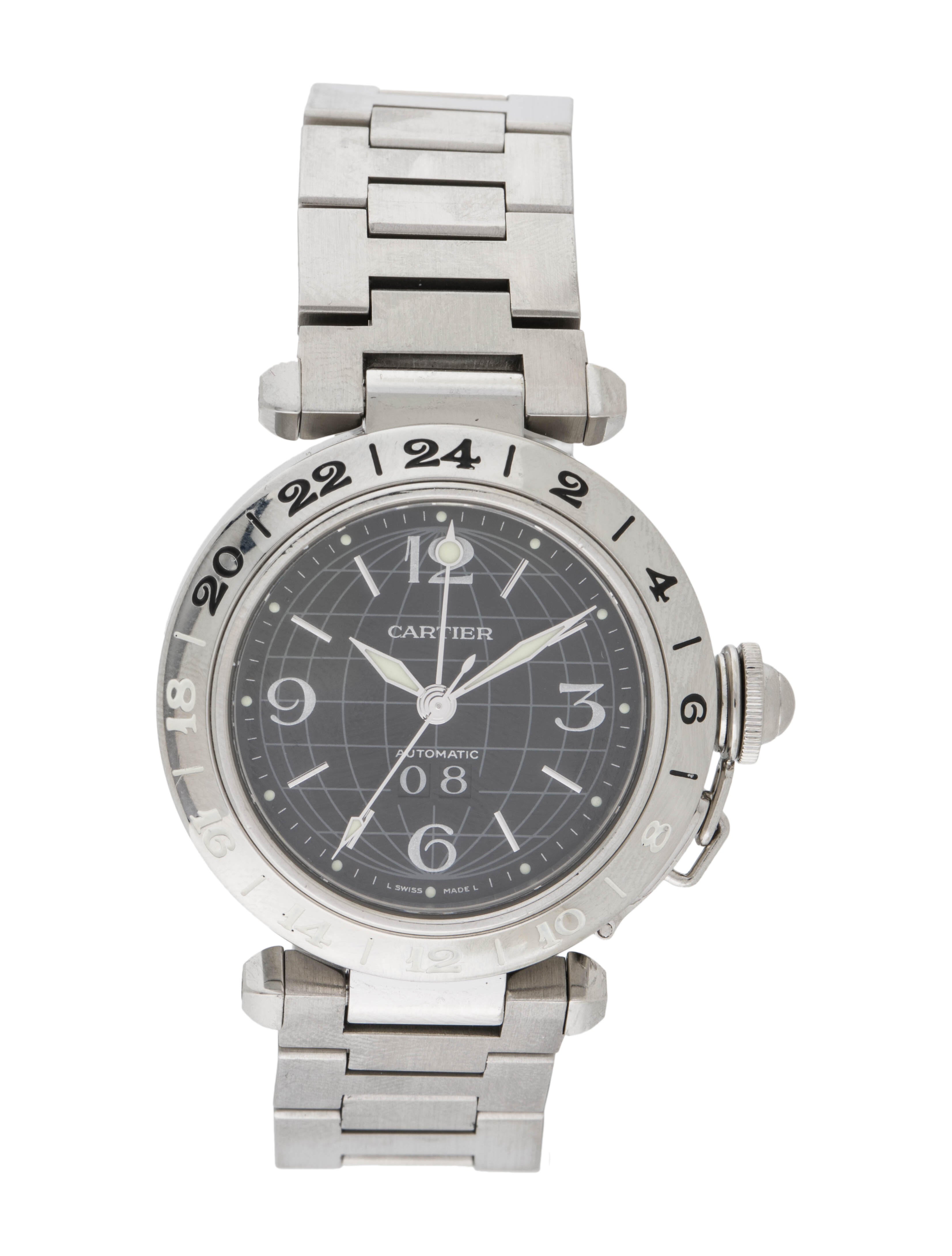 Cartier Pasha C GMT Watch - 2550 / W31049M7 | The RealReal