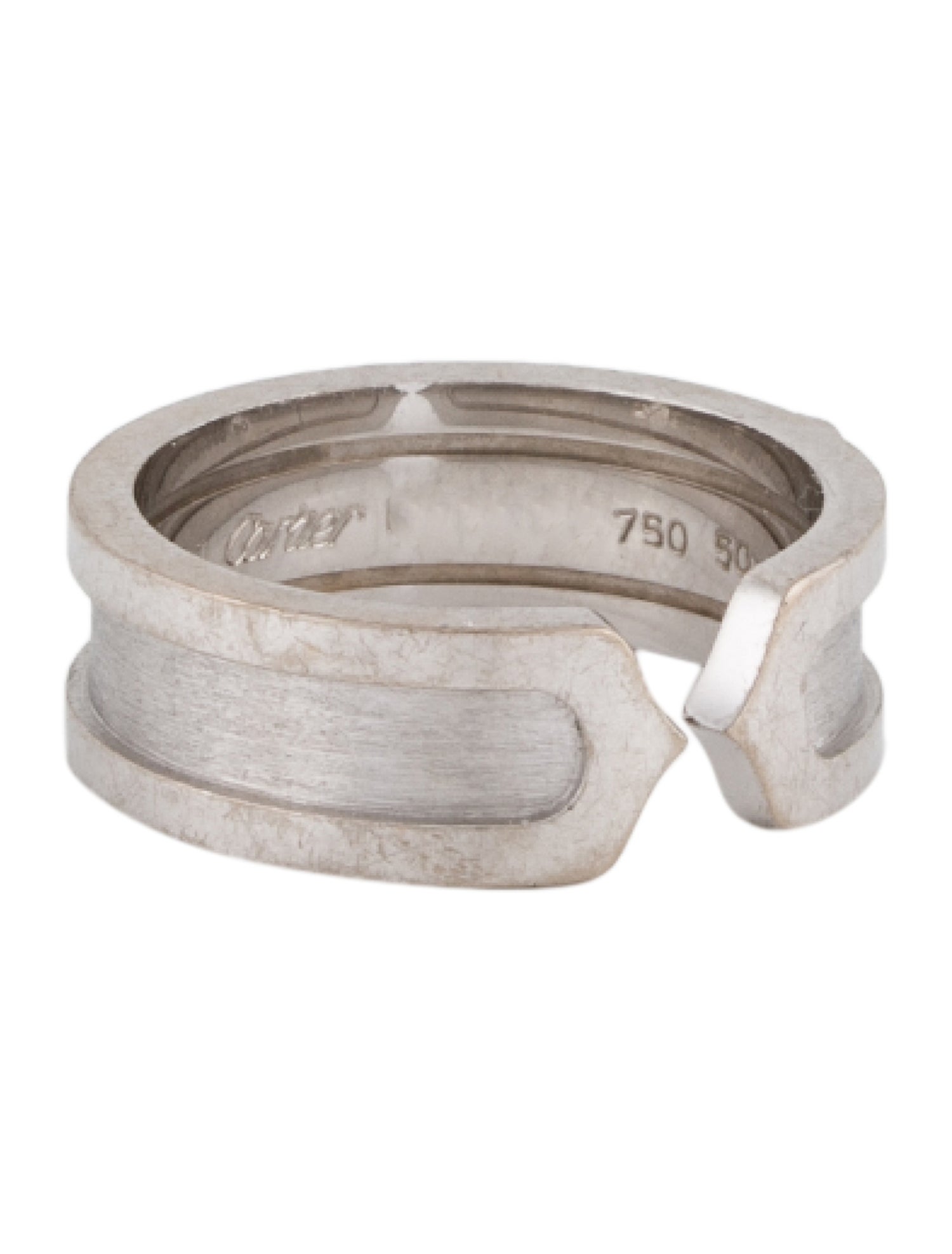 Ring Bernard K. Passman Coral and Diamond Riverwalk Ring - 18K White ...