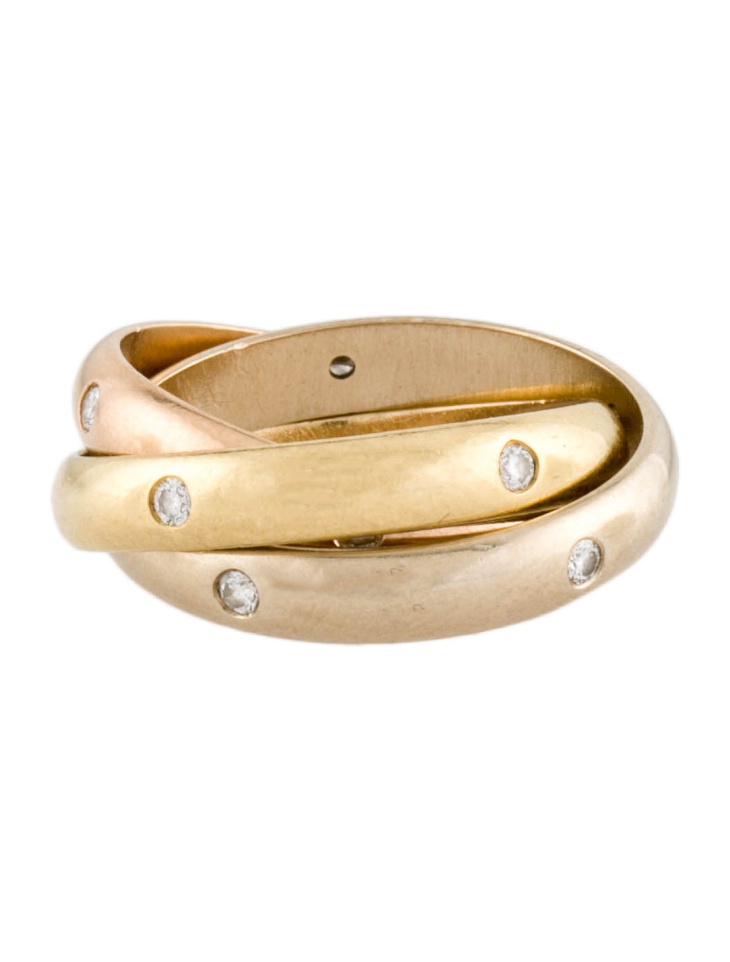 Cartier Vintage Trinity Ring - 18K Yellow Gold Rolling Ring, Rings ...