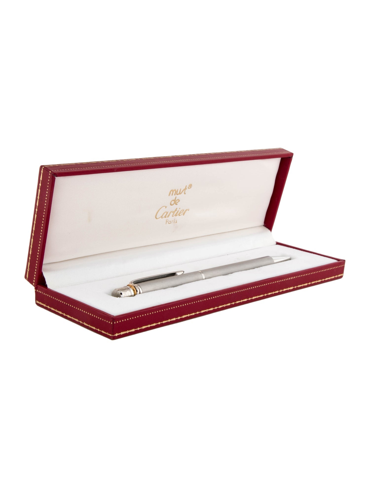 Cartier Must de Cartier Trinity Ballpoint Pen - Silver Books ...