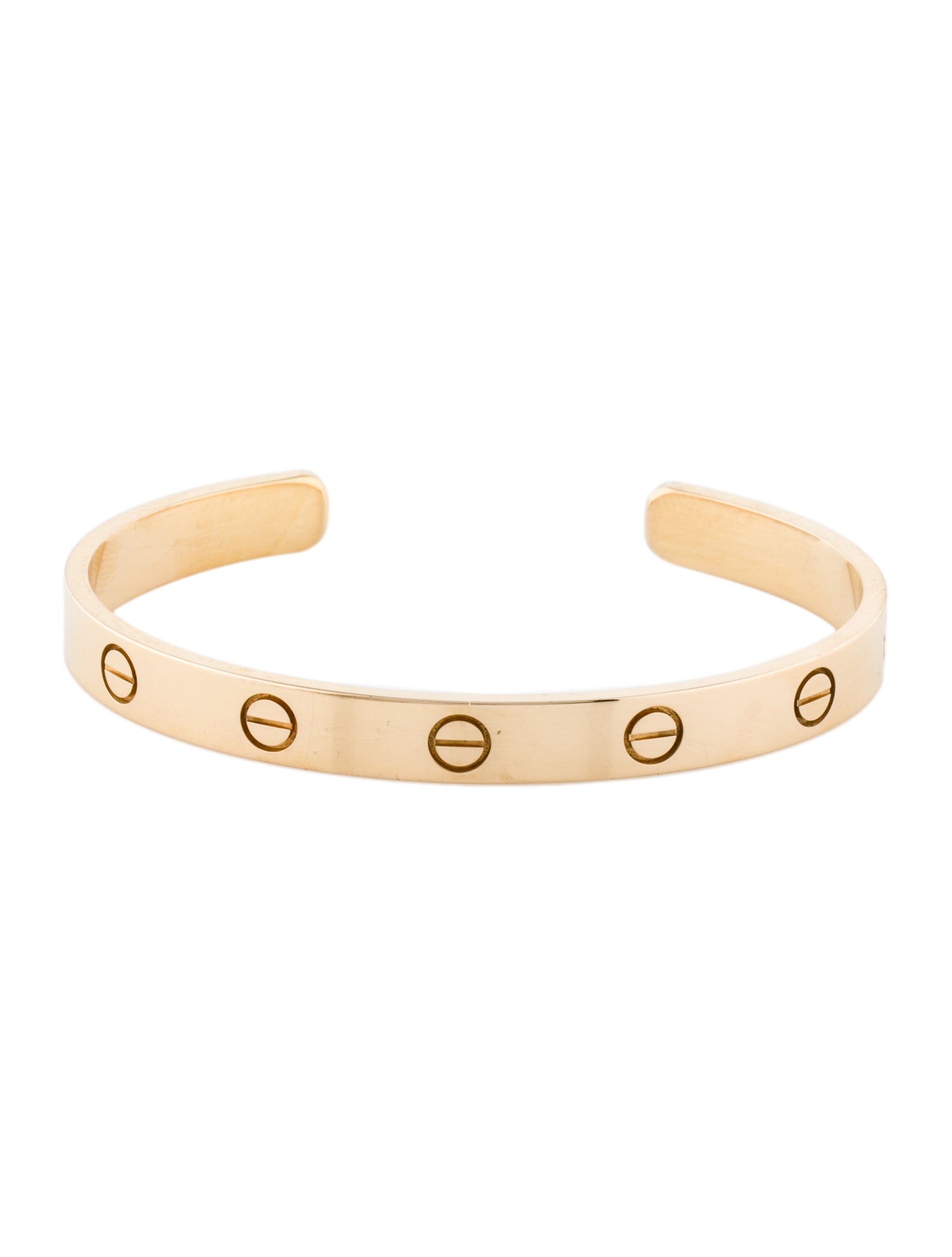 Cartier LOVE Cuff Bracelet - 18K Yellow Gold Cuff, Bracelets ...