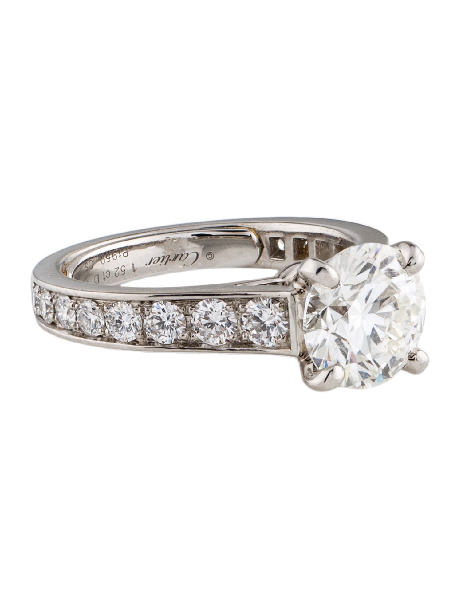 Cartier Solitaire 1895 Engagement Ring - 950 Platinum Engagement Ring ...
