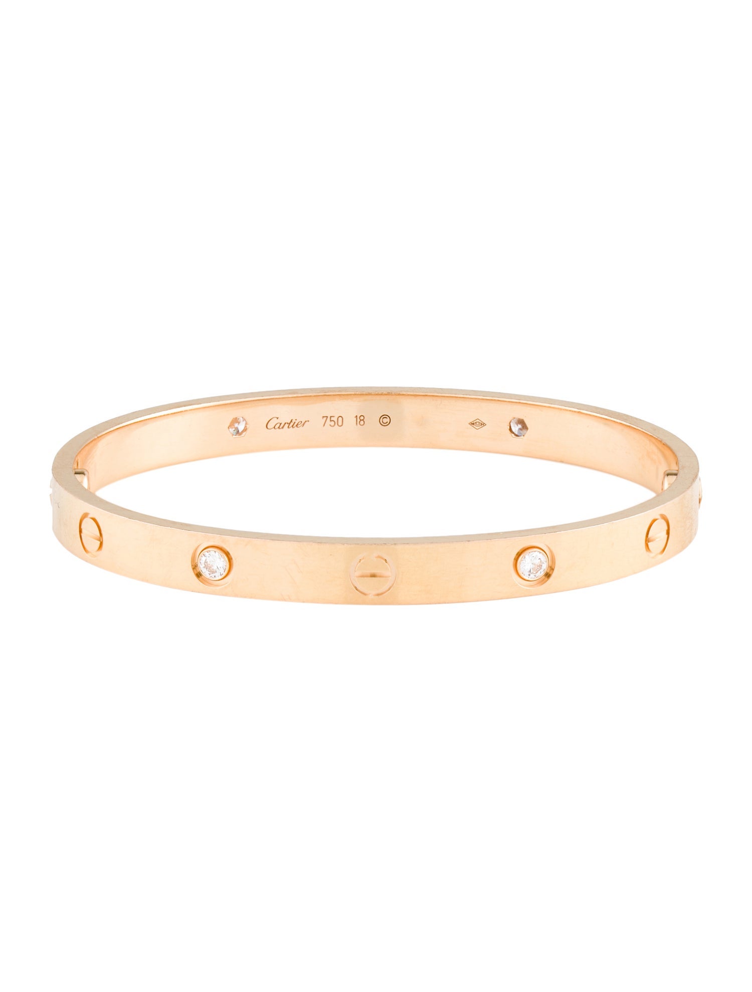 Cartier Small LOVE Bracelet - 18K Rose Gold Bangle, Bracelets ...