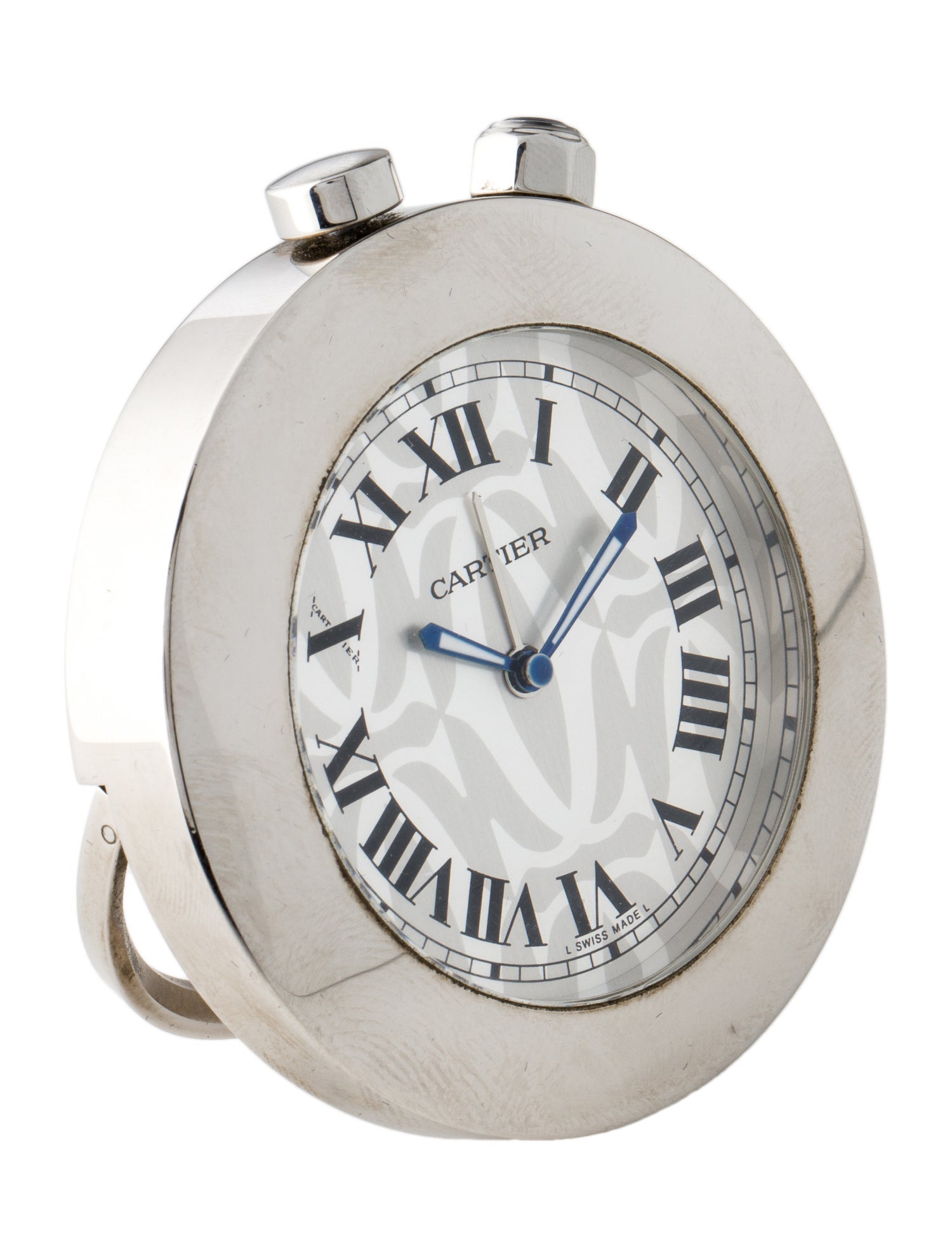 Cartier C de Cartier Travel Clock - Silver Decorative Accents, Decor ...