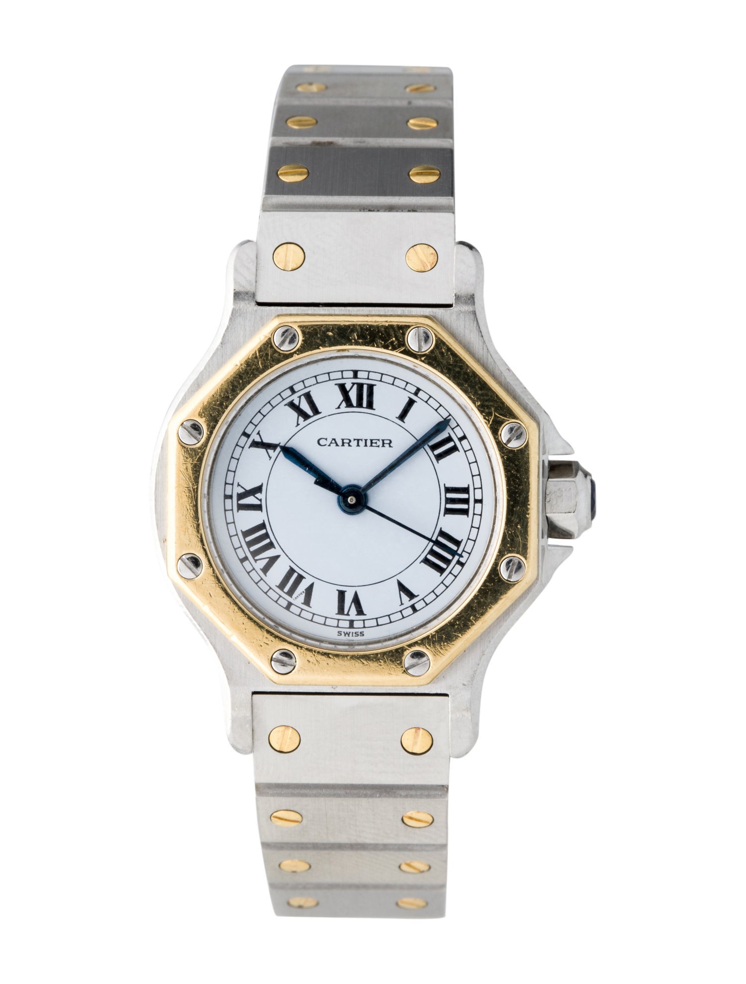 Cartier Santos Octagon Watch - 0907 | The RealReal