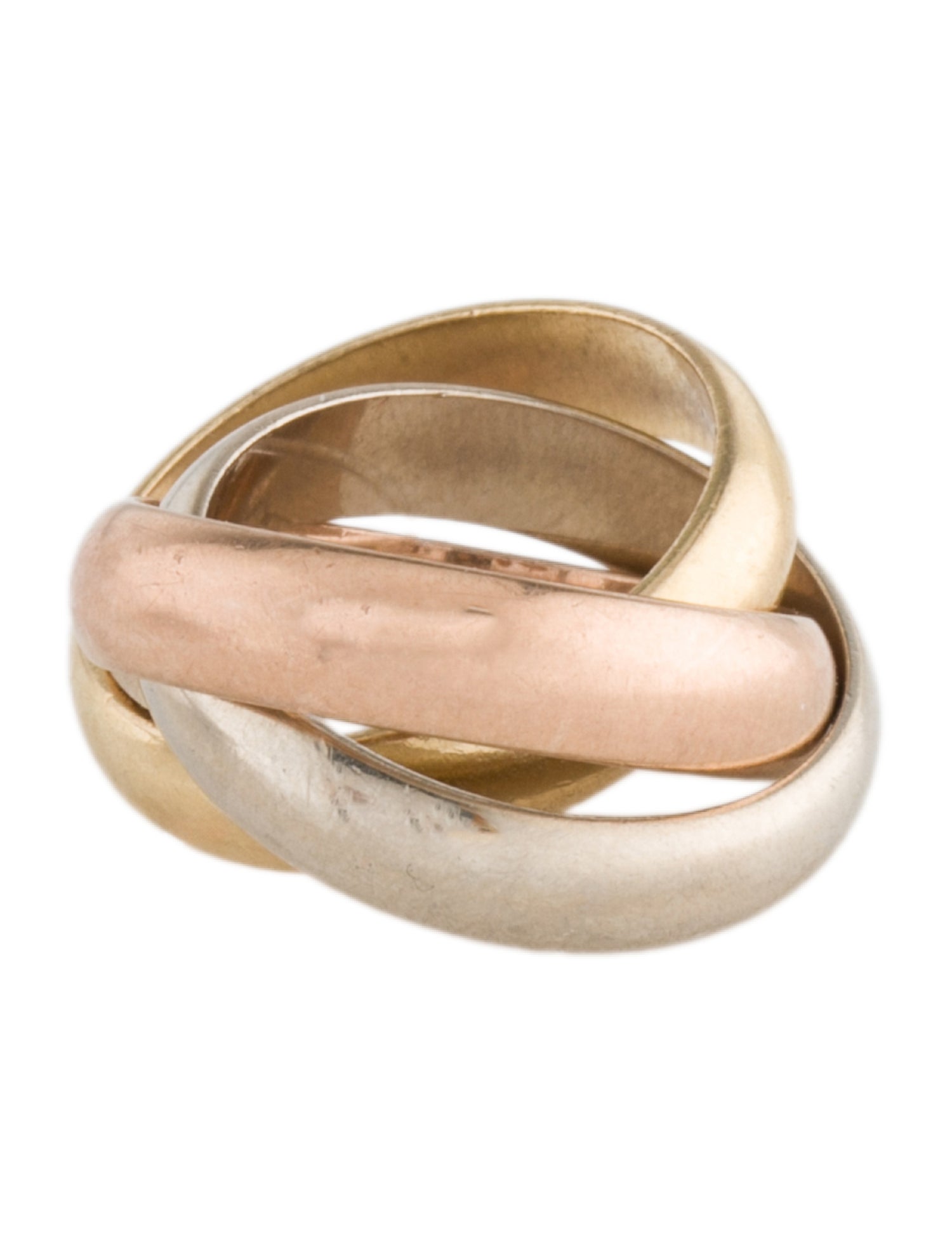 Cartier Classic Trinity Ring - 18K Yellow Gold Rolling Ring, Rings ...