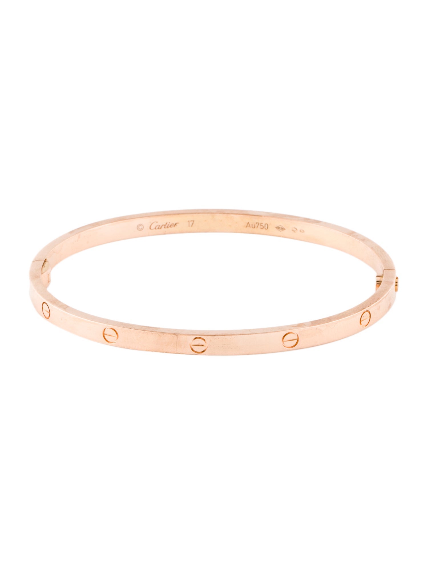Cartier Small LOVE Bracelet - 18K Rose Gold Bangle, Bracelets ...