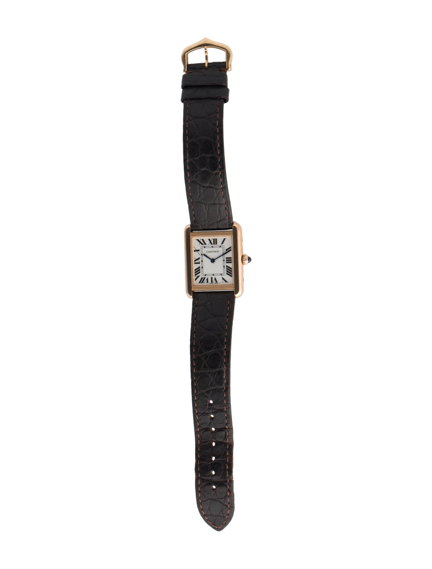 Cartier Must de Cartier Tank Watch - CRT108935 | The RealReal Cartier Must de Cartier Tank Watch - CRT108935 | The RealReal