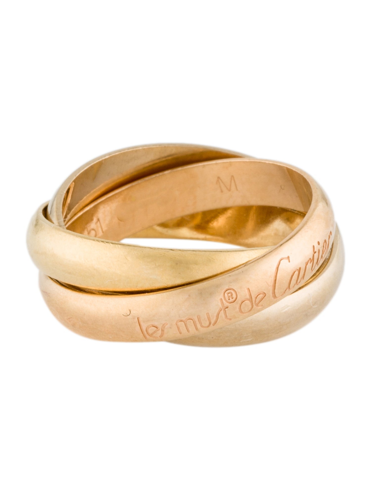 Cartier Diamond Tank Française Ring - Gold, 18K White Gold Band, Rings ...