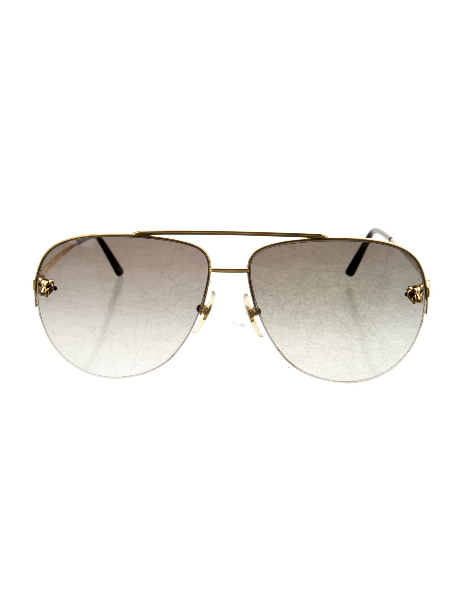 Cartier Solid Sunglasses w/ Tags - Gold Sunglasses, Accessories - CRT109659 | The RealReal