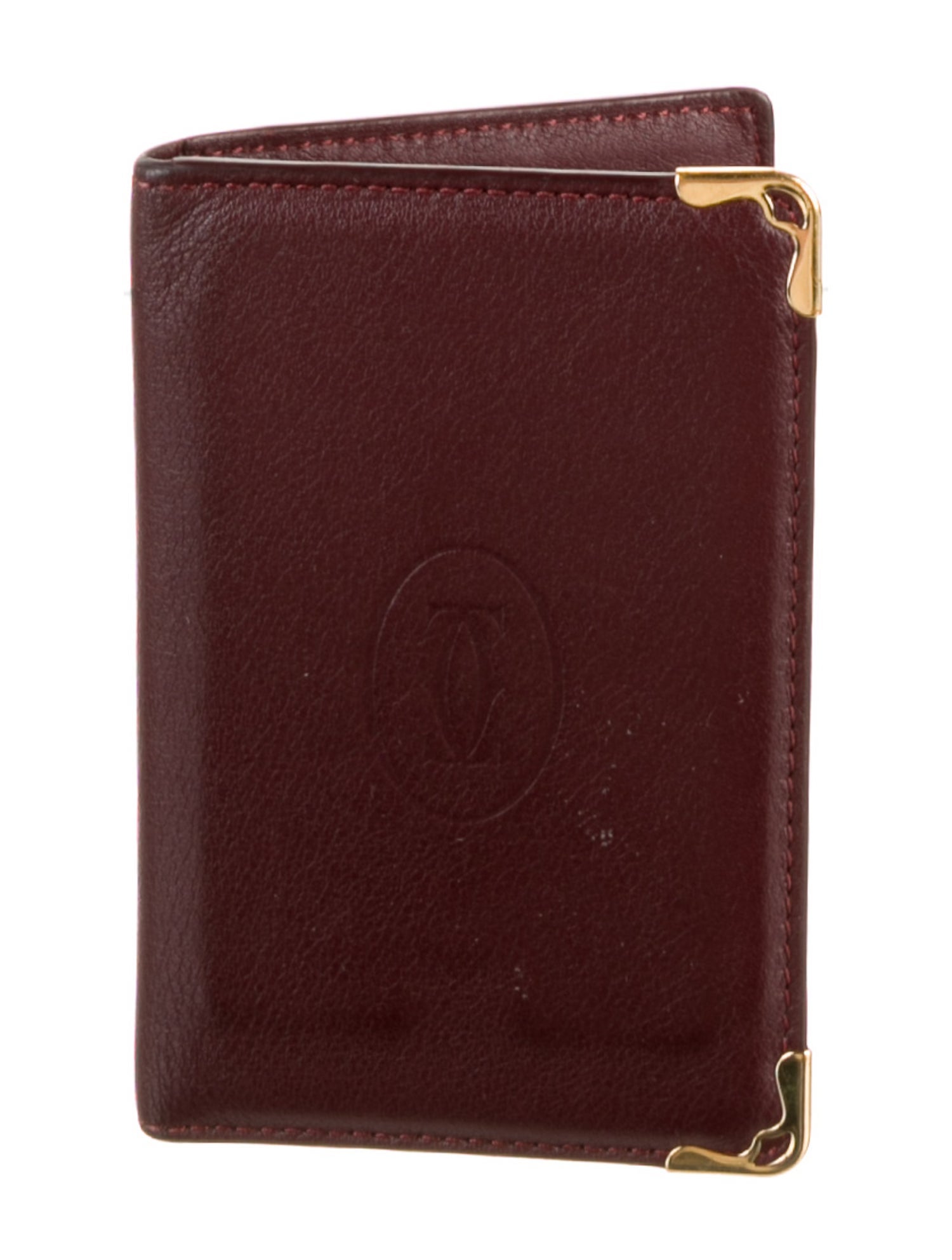 Cartier Leather Bifold Wallet - Burgundy Wallets, Accessories ...