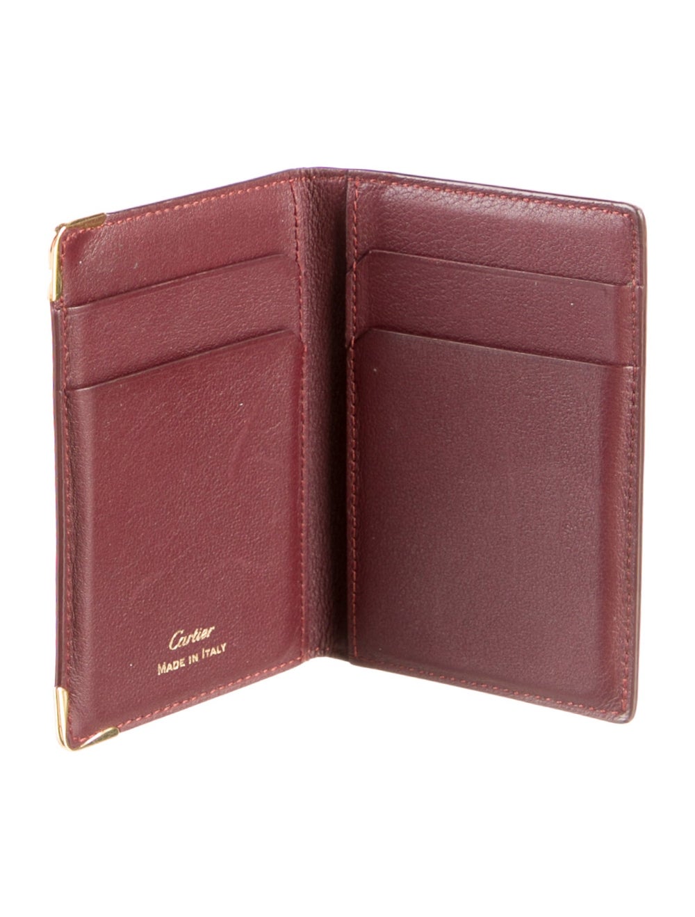 Cartier Leather Bifold Wallet - Burgundy Wallets, Accessories ...