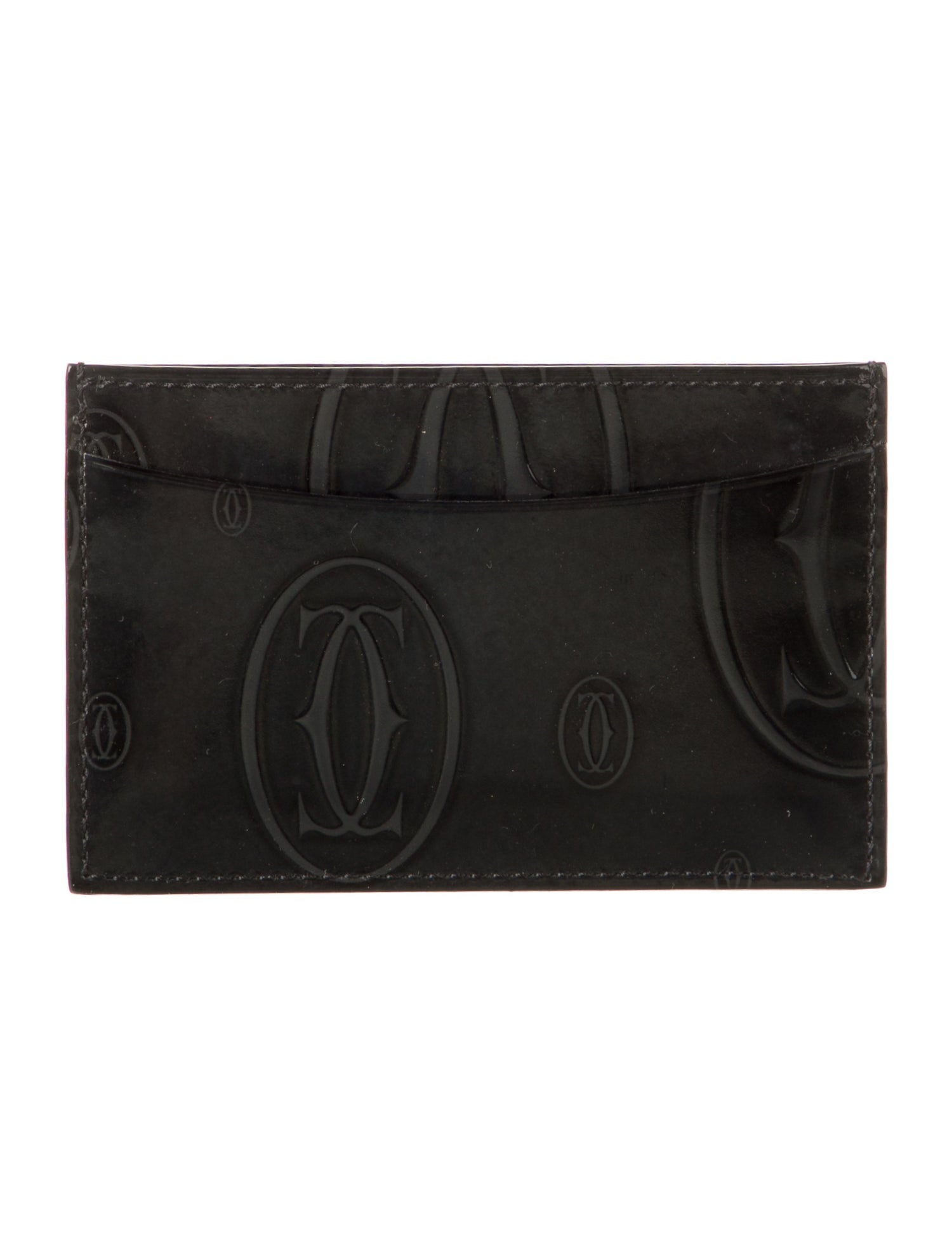 Burberry TB Monogram Leather Card Holder - Black Wallets, Accessories ...