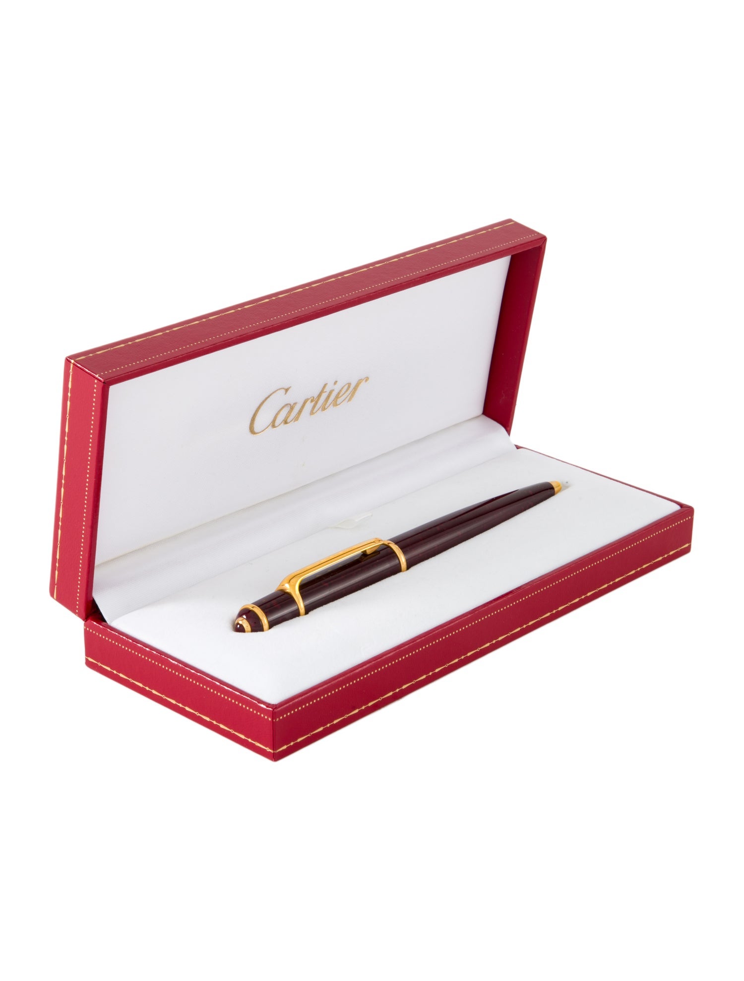 Cartier Diabolo de Cartier Ballpoint Pen - Red Books, Stationery & Pens ...