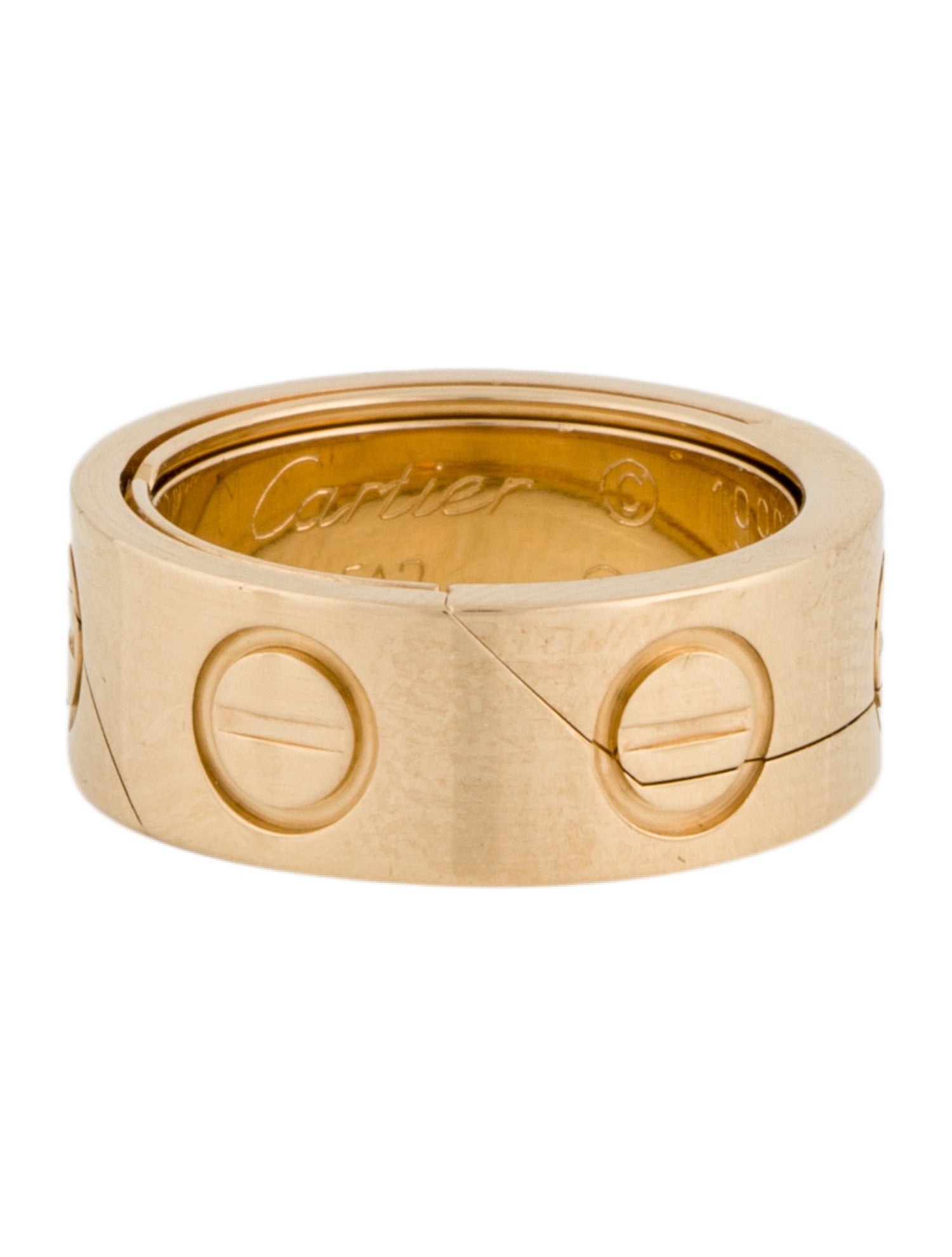 Cartier Vintage Astro LOVE Ring - 18K Yellow Gold Band, Rings ...