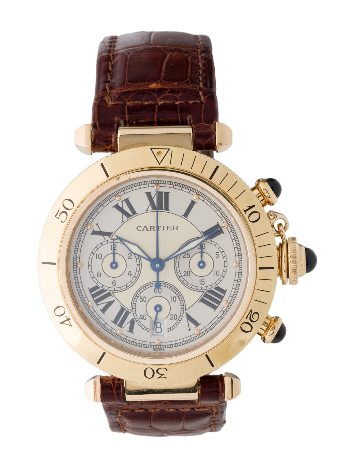 Cartier Pasha De Cartier Grid Watch - 1021 | The RealReal