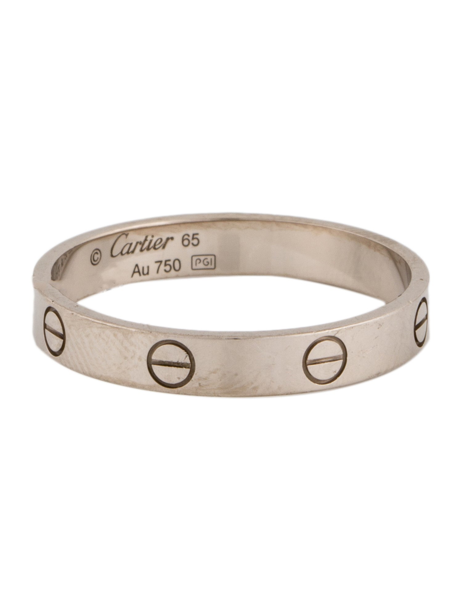 Cartier LOVE Wedding Band - 18K White Gold Band, Rings - CRT110779 ...