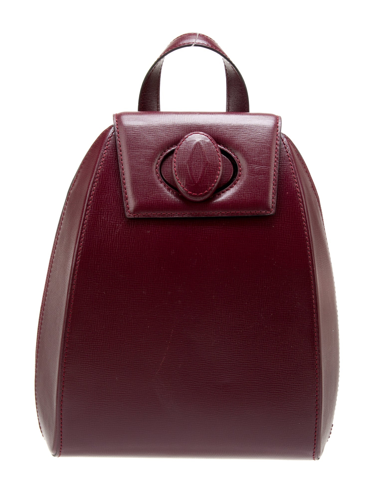 Cartier Leather Backpack - Burgundy Backpacks, Handbags - CRT111106 ...