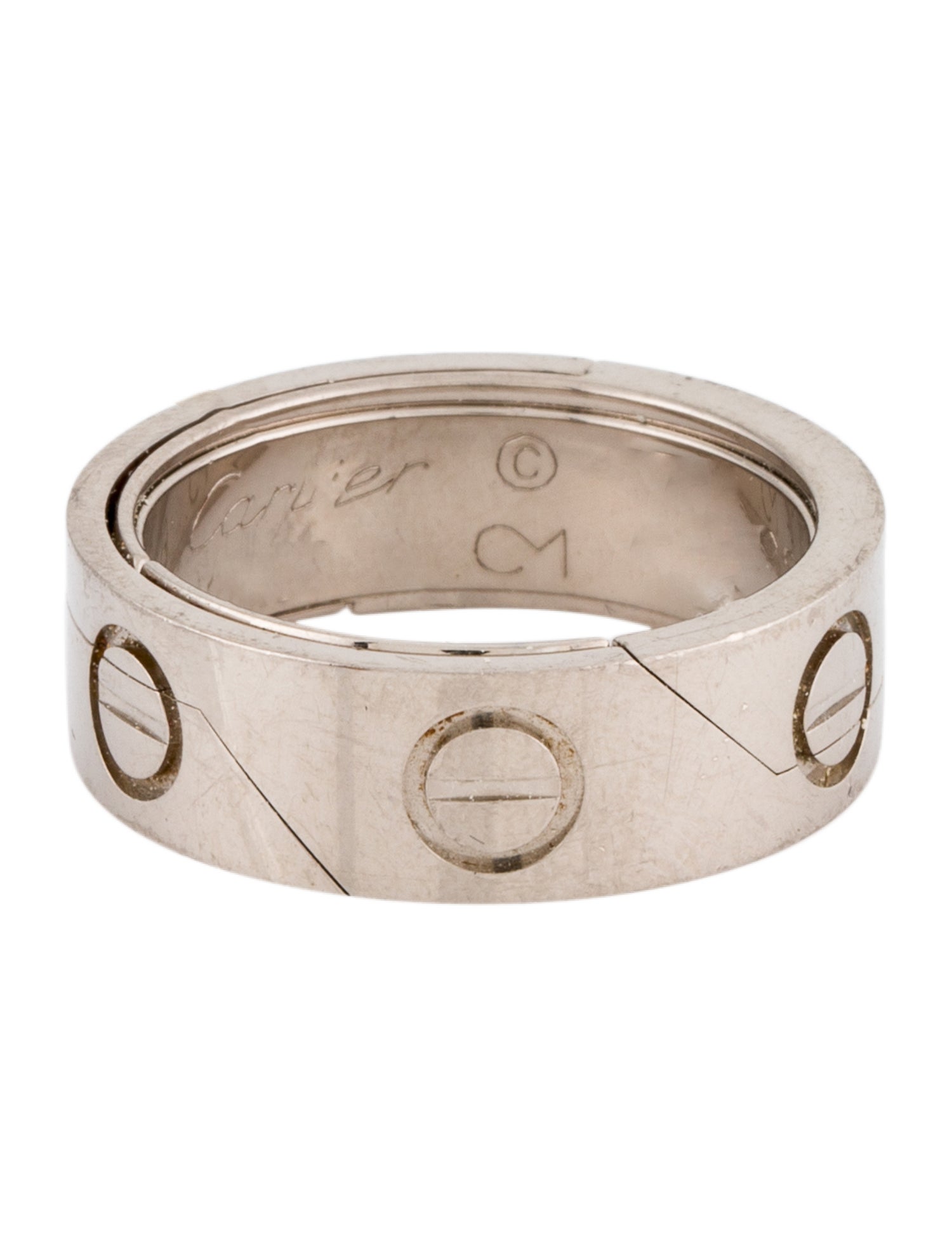 Cartier Vintage Astro LOVE Ring - 18K White Gold Band, Rings ...