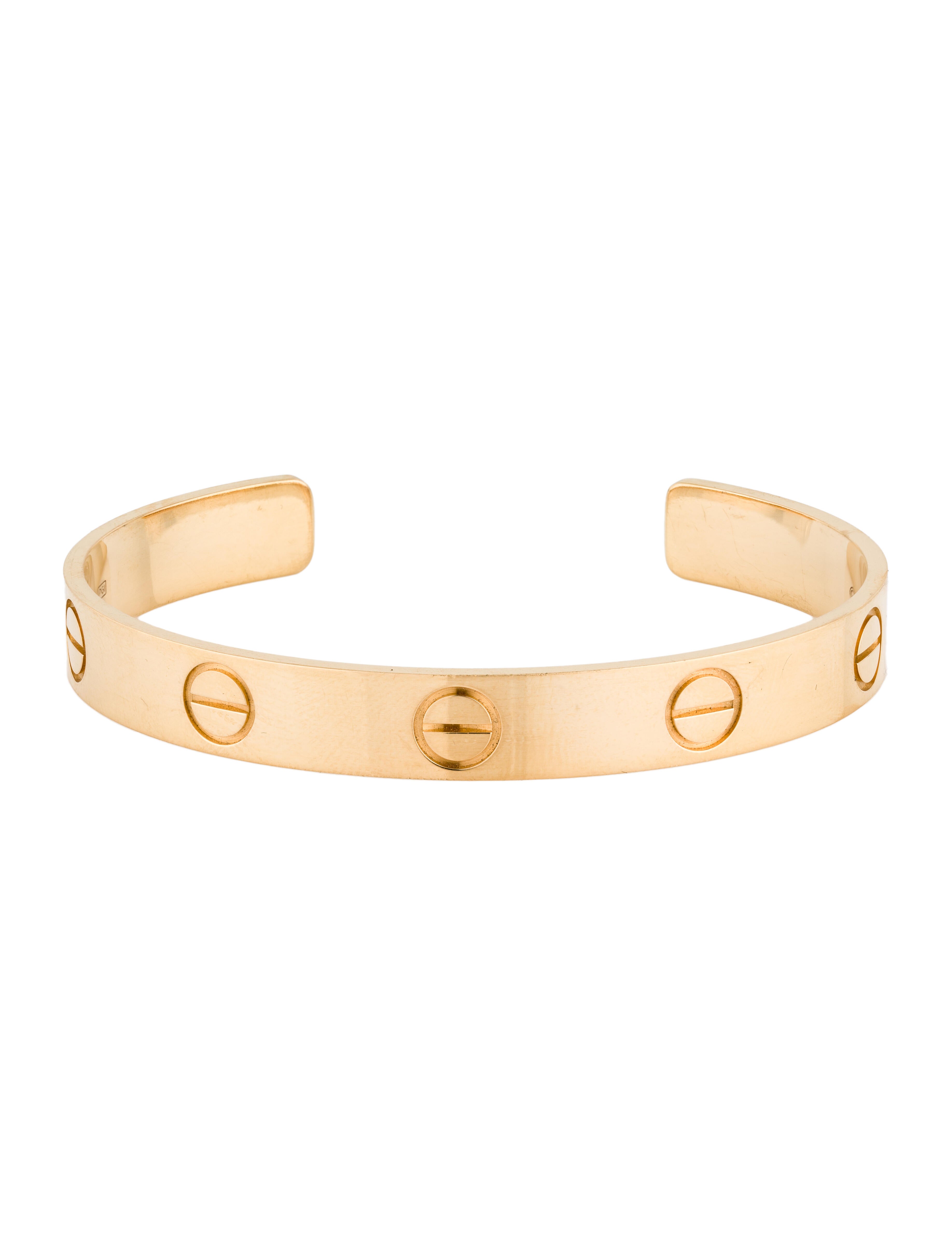 Cartier LOVE Bracelet - 18K Yellow Gold Cuff, Bracelets - CRT113129 ...
