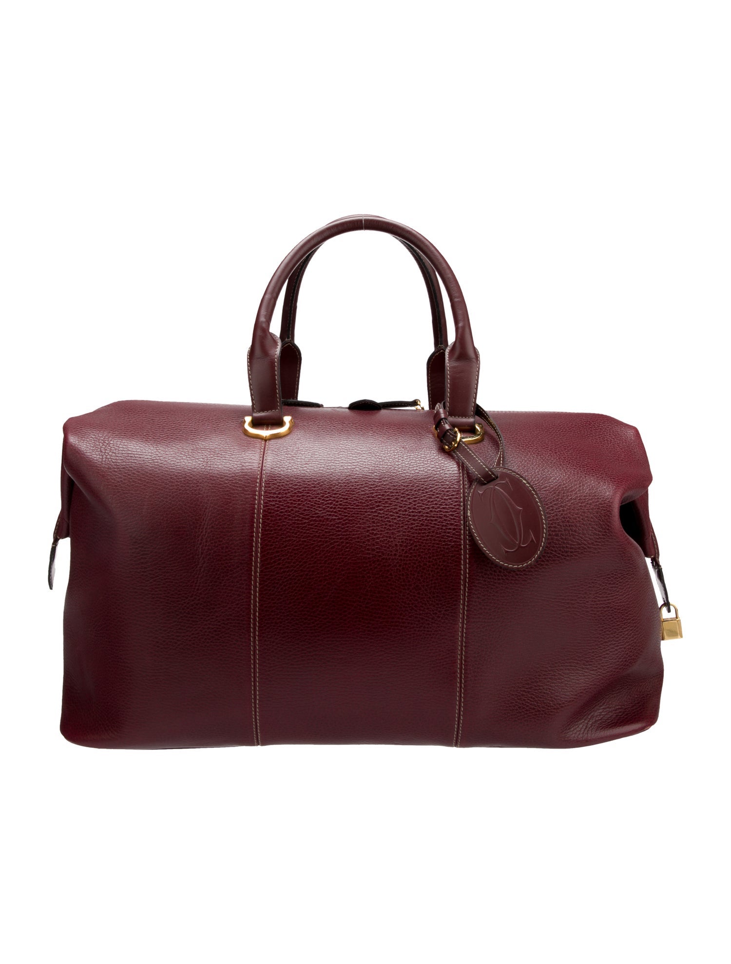 Cartier Leather Weekenders Bag - Red Weekenders, Bags - CRT113720 | The ...