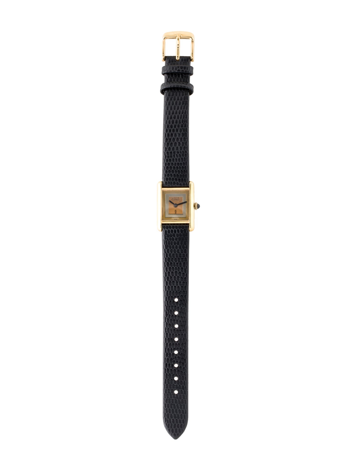 Cartier Must de Cartier Tank Watch - CRT121253 | The RealReal Cartier Must de Cartier Tank Watch - CRT121253 | The RealReal