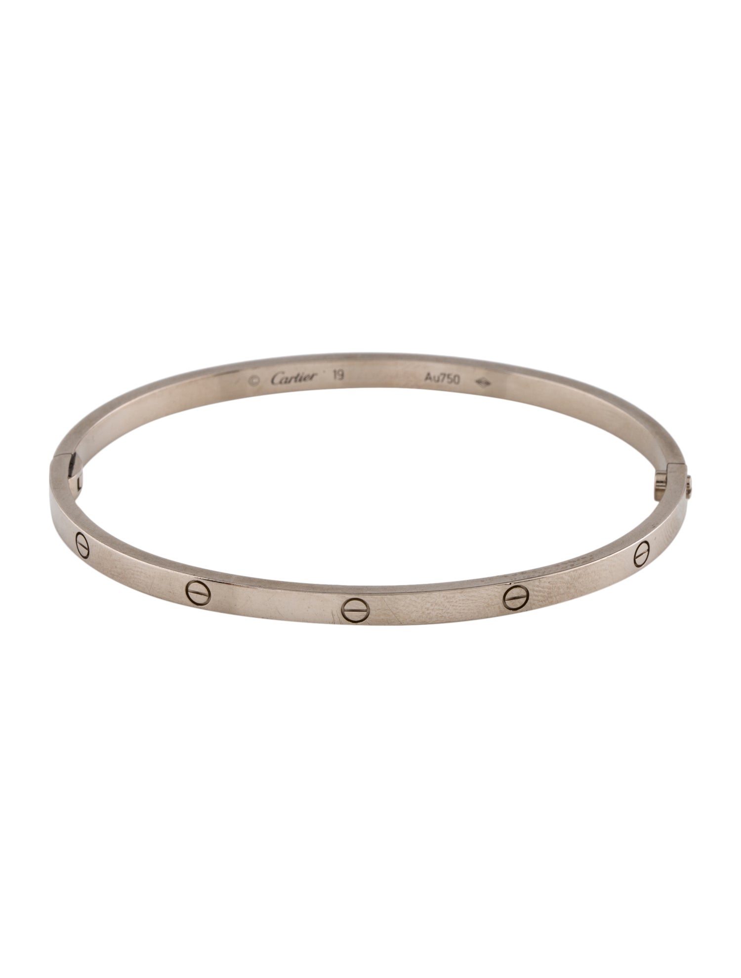 Cartier Small LOVE Bracelet - 18K White Gold Bangle, Bracelets ...