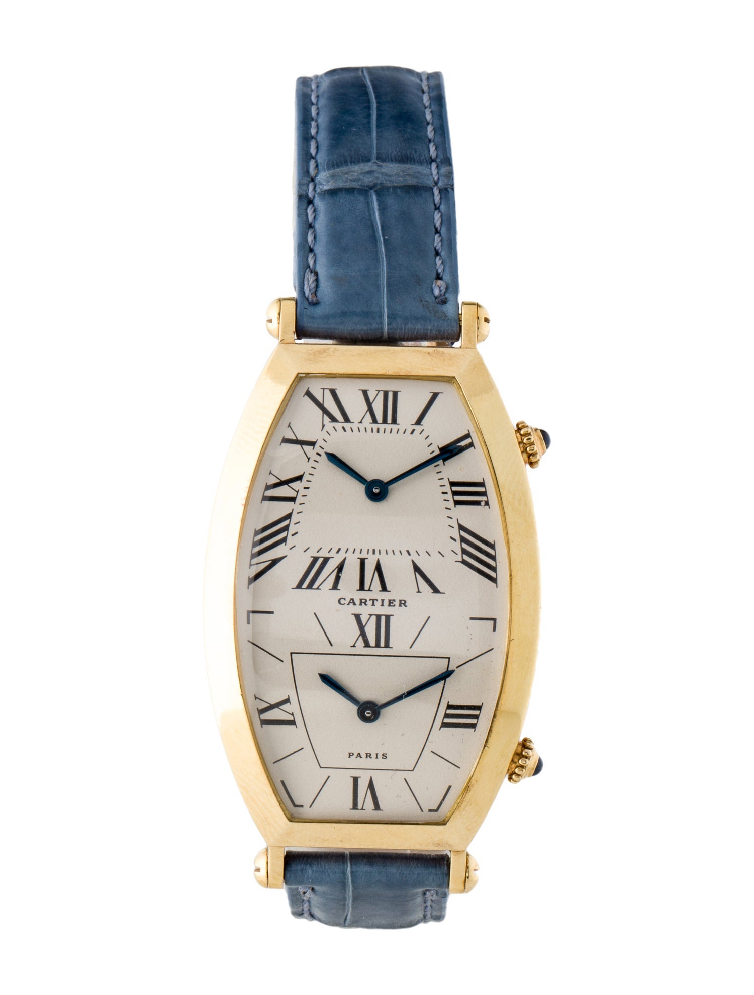Cartier Tonneau Double Timezones Watch - W1502853 | The RealReal