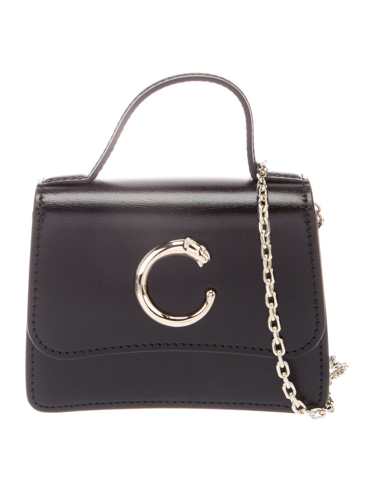 Cartier Leather Panthère - Black Mini Bags, Handbags - CRT117368 | The ...