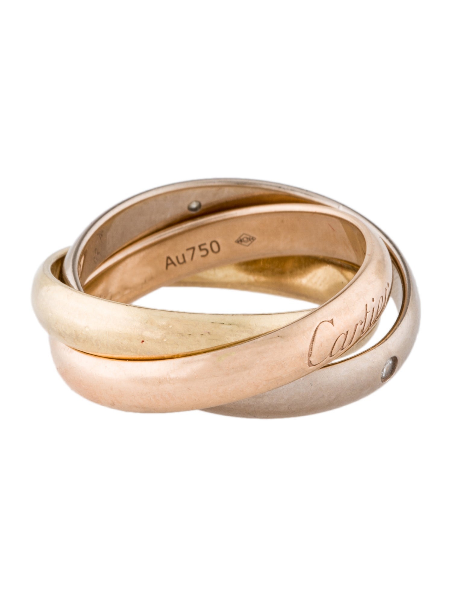 Cartier Classic Trinity Ring - 18K Yellow Gold Rolling Ring, Rings ...