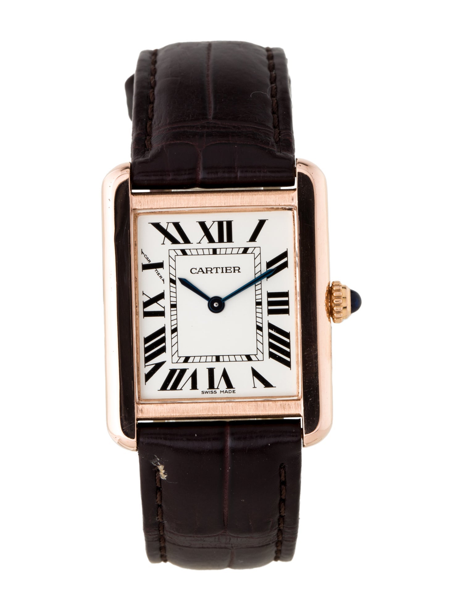 Cartier Must de Cartier Tank Watch - CRT108935 | The RealReal Cartier Must de Cartier Tank Watch - CRT108935 | The RealReal