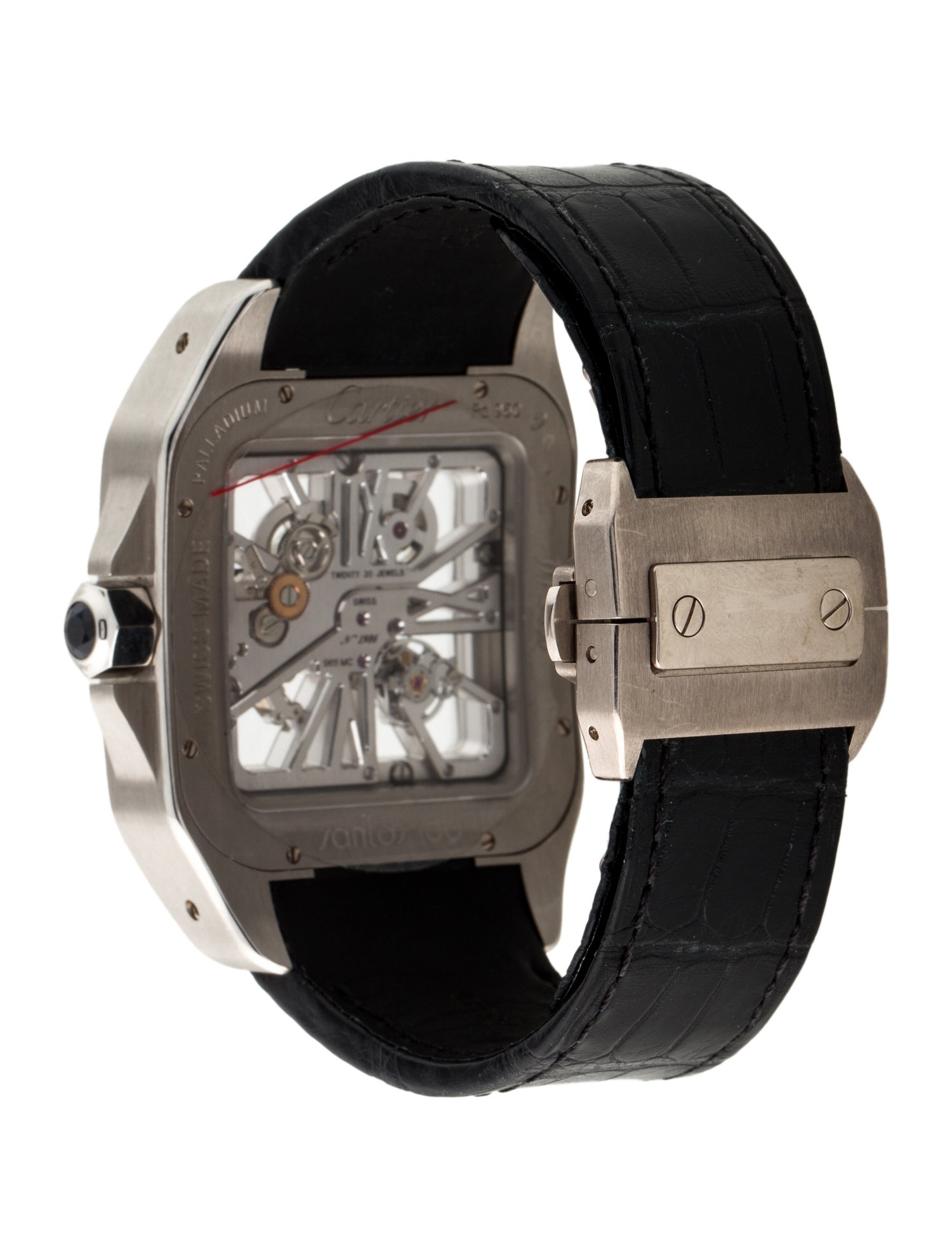 Cartier Santos 100 Skeleton Watch - W2020018 | The RealReal