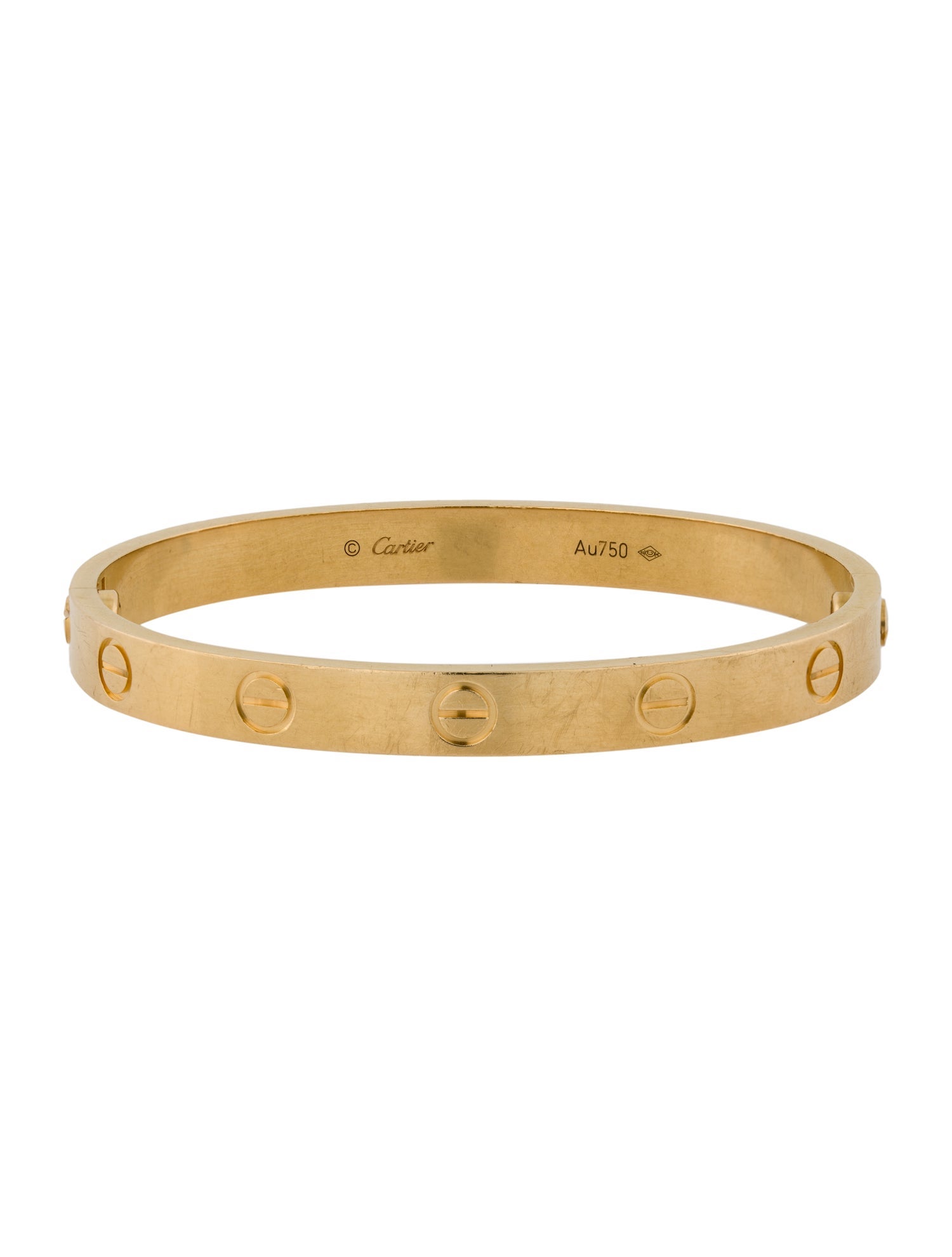 Cartier LOVE Bracelet - 18K Yellow Gold Bangle, Bracelets - CRT119202 ...