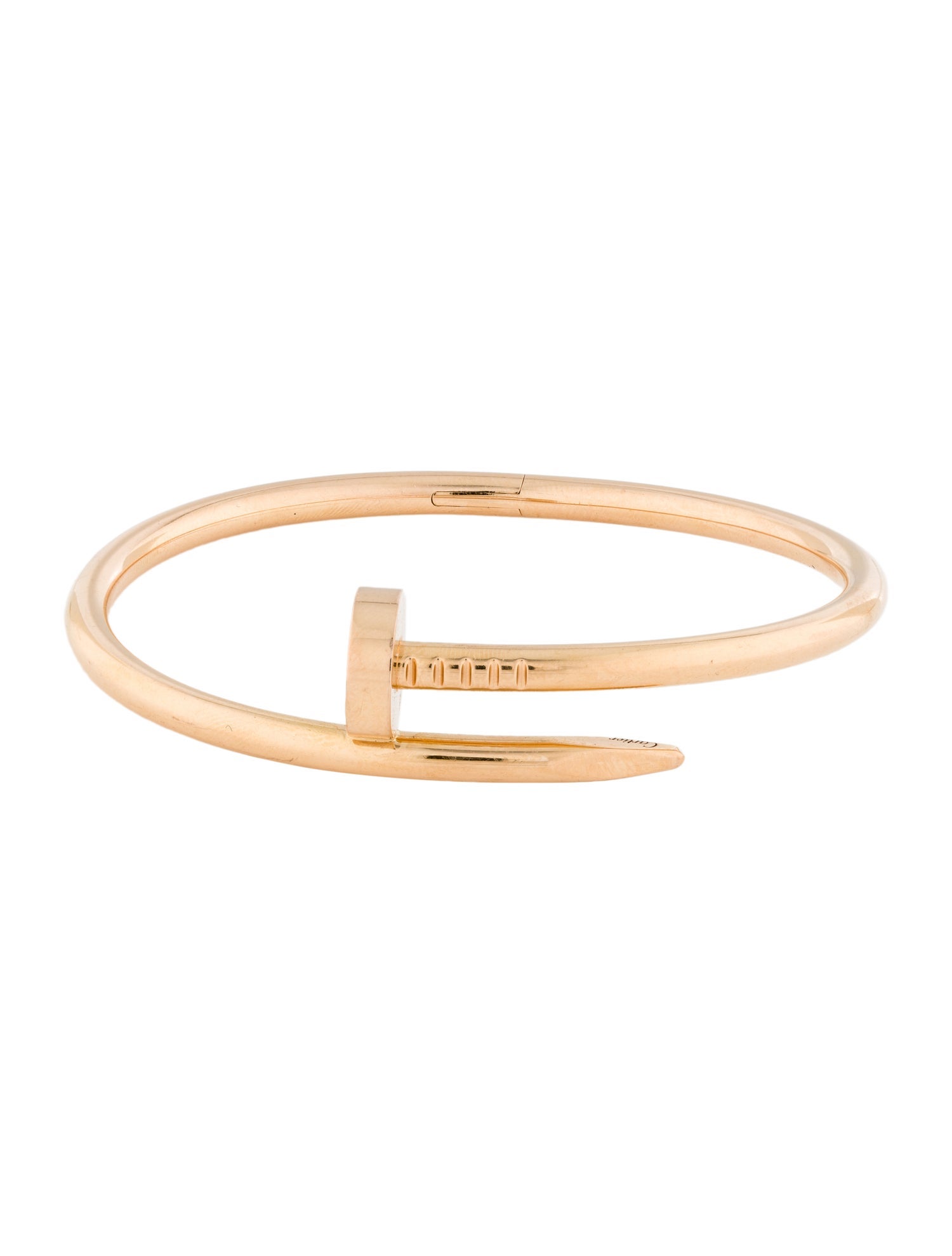Cartier Juste un Clou Bracelet, Small Model - 18K Rose Gold Bangle ...