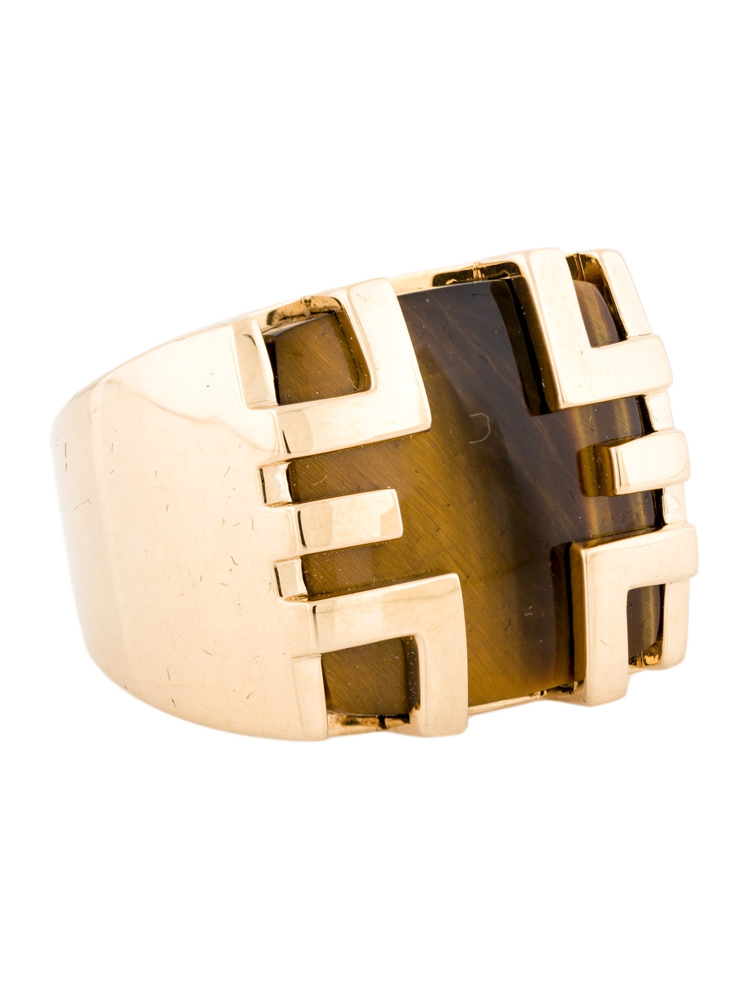 Cartier Le Baiser du Dragon Ring - 18K Yellow Gold Signet Ring, Rings ...