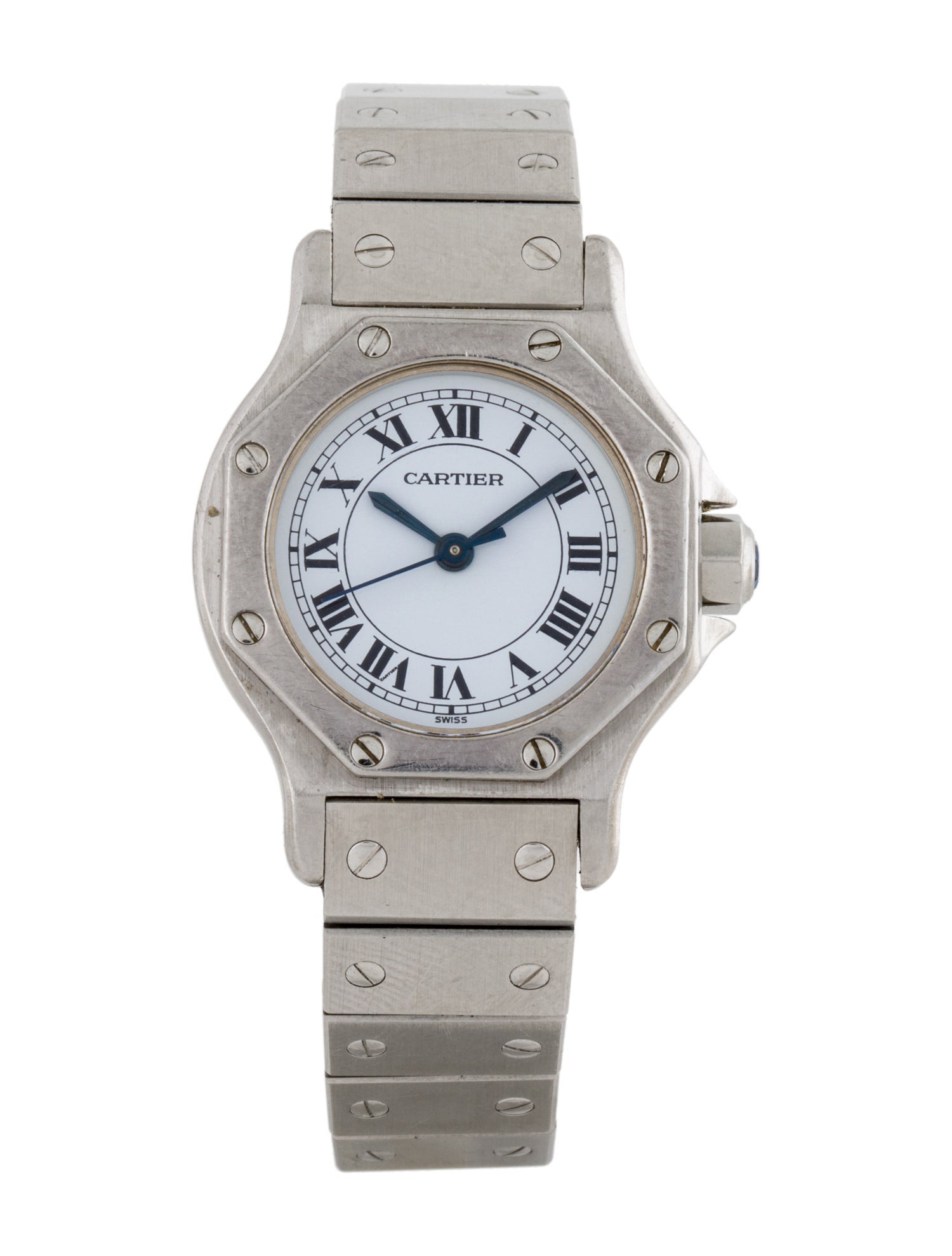Cartier Octagon Santos Watch - CRT123551 | The RealReal