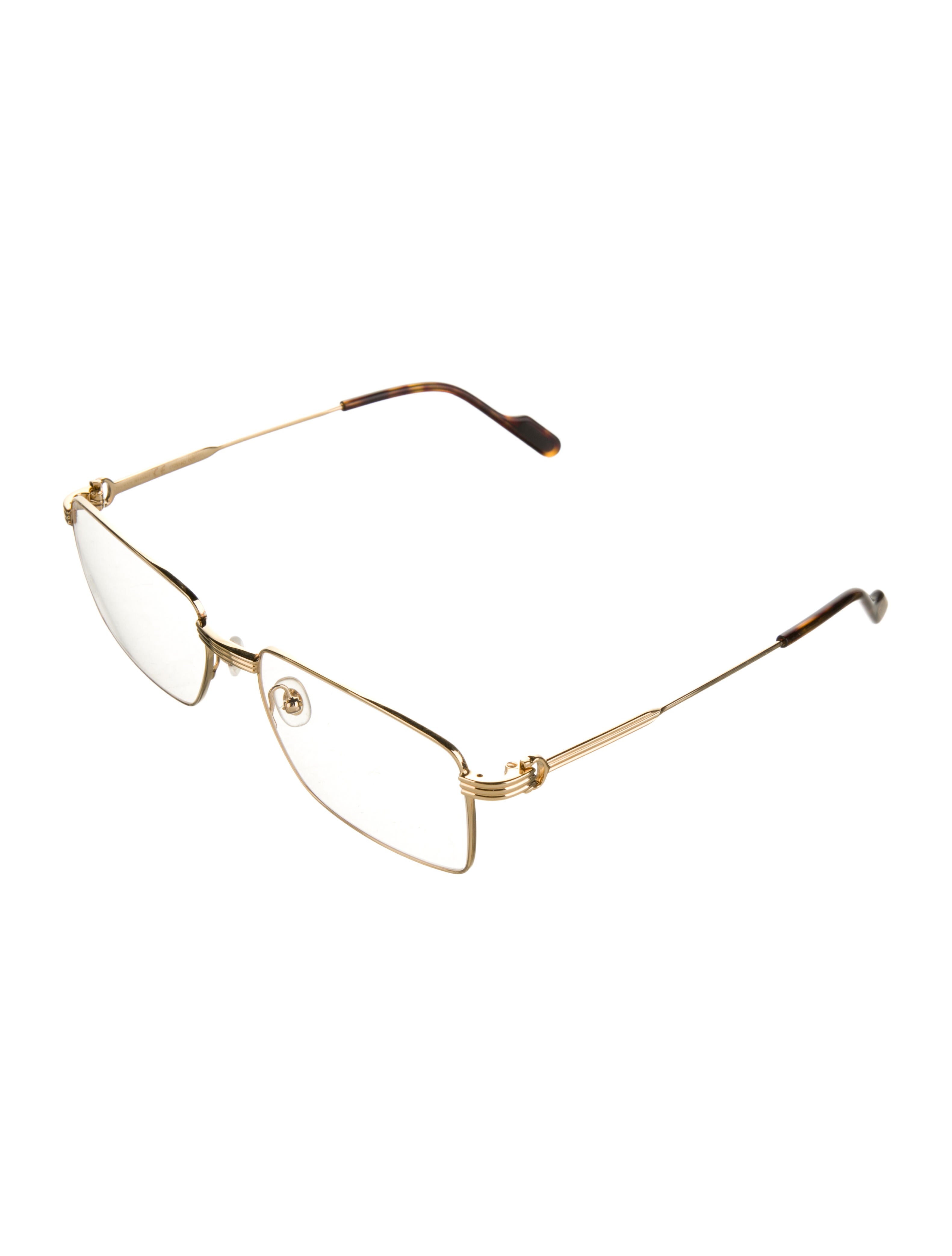 Cartier Square Eyeglasses - Gold Eyeglasses, Accessories - CRT124108 ...