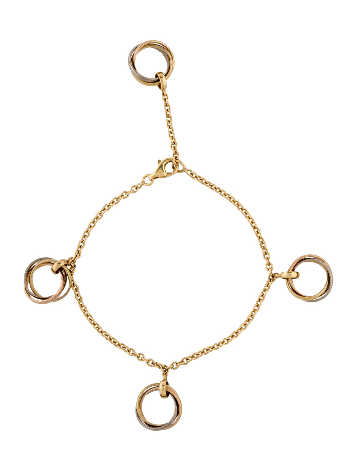 Bvlgari 18K Mother of Pearl & Onyx Station Bracelet - 18K Rose Gold ...