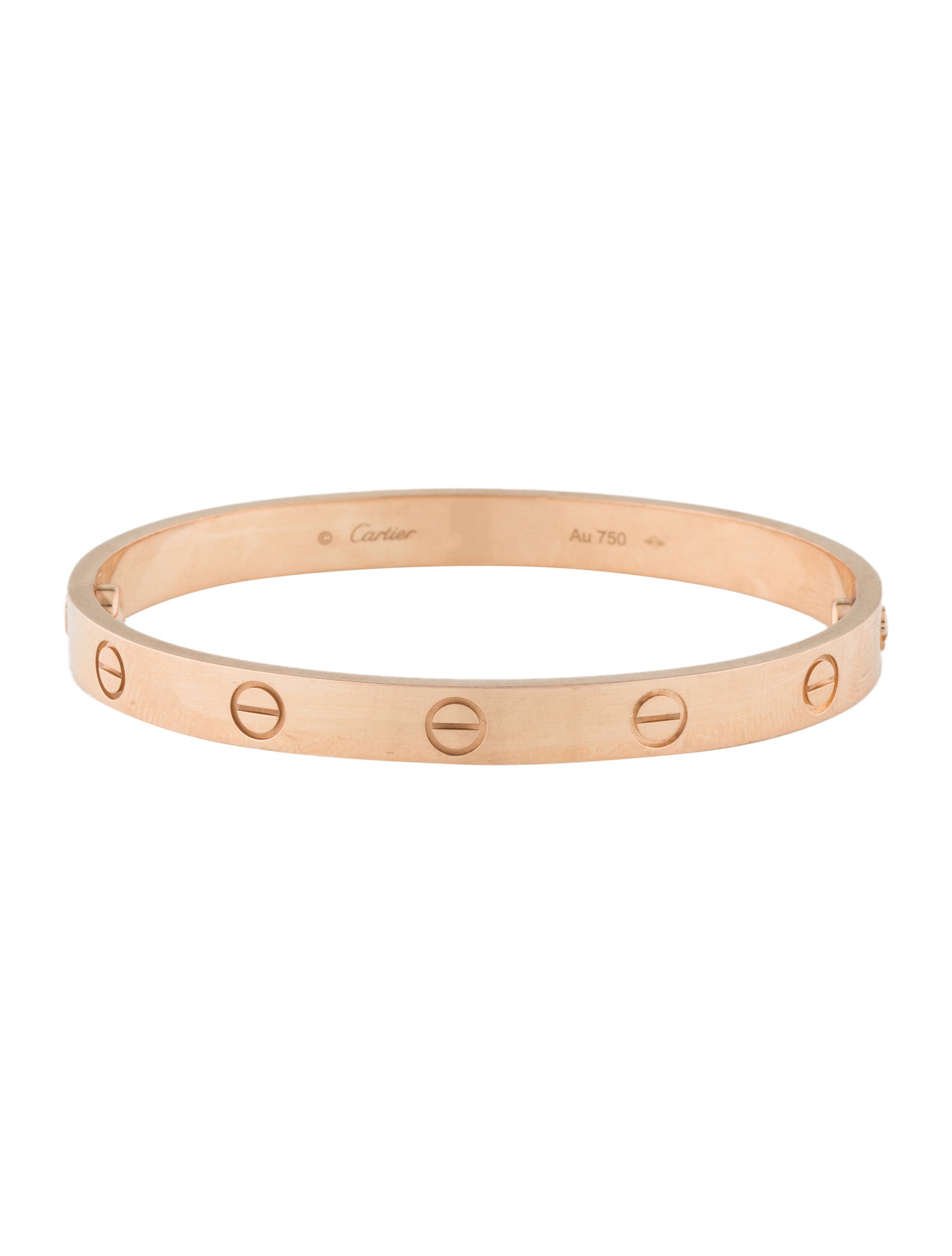 Cartier LOVE Bracelet, Classic Model - 18K Rose Gold Bangle, Bracelets ...